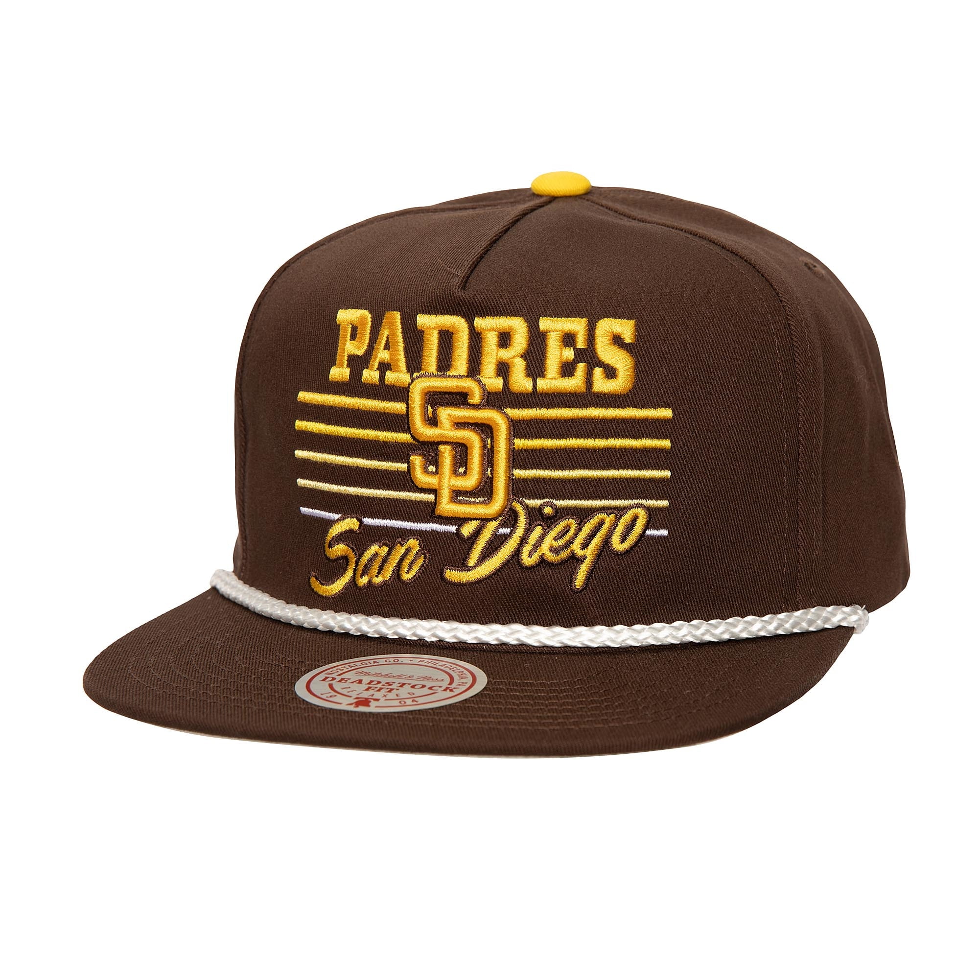 Men's Mitchell & Ness Brown San Diego Padres Radiant Lines Deadstock ...