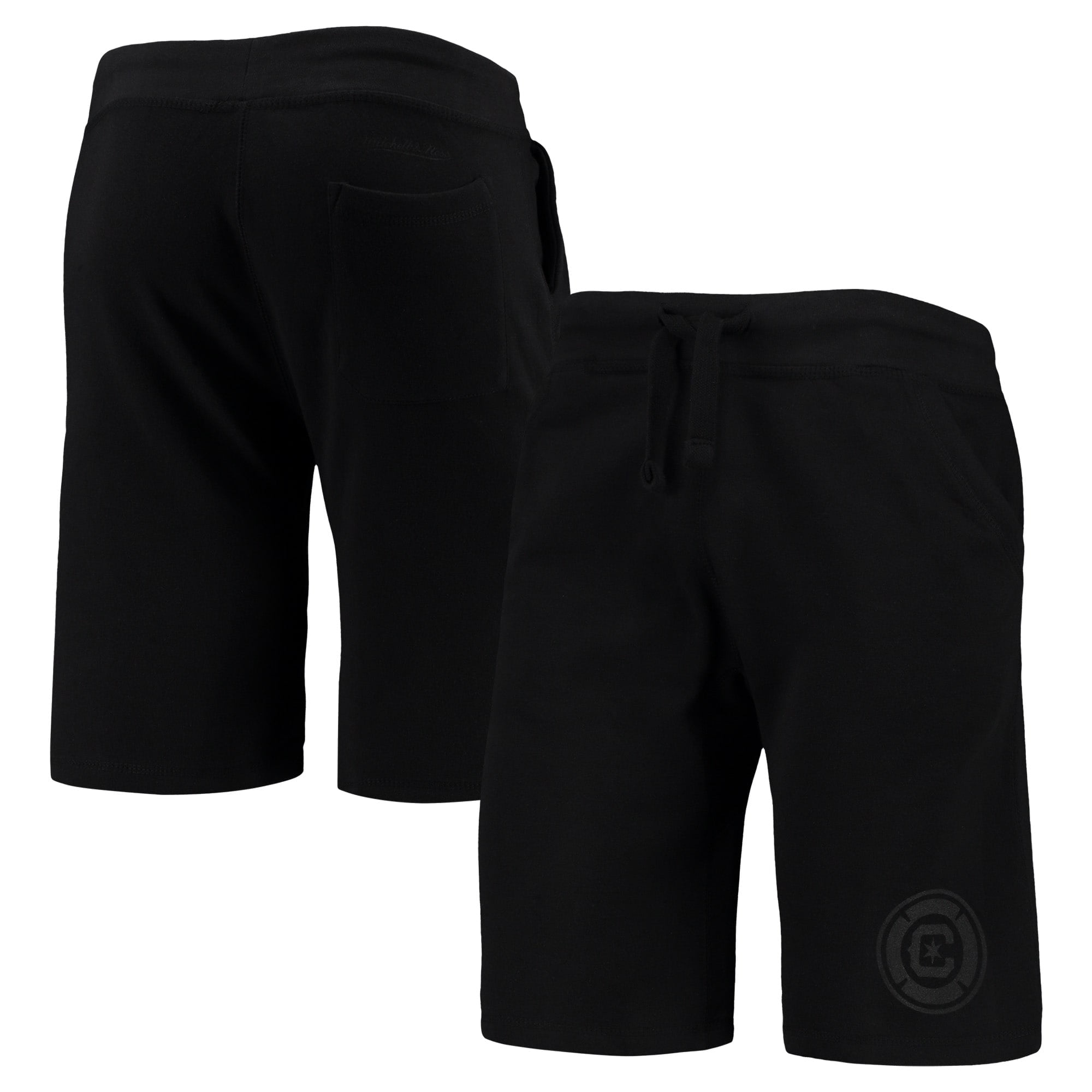 Men's Mitchell & Ness Chicago Fire All Black Fleece Shorts - Walmart.com