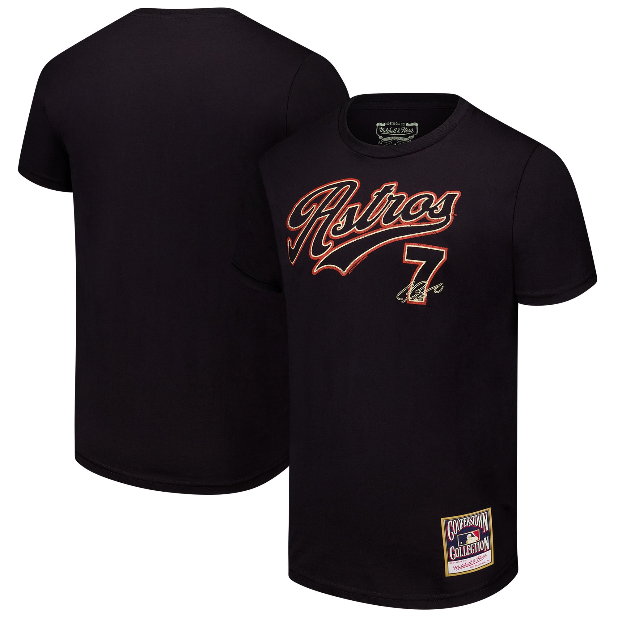 Men's Mitchell & Ness Craig Biggio Black Houston Astros Cooperstown ...