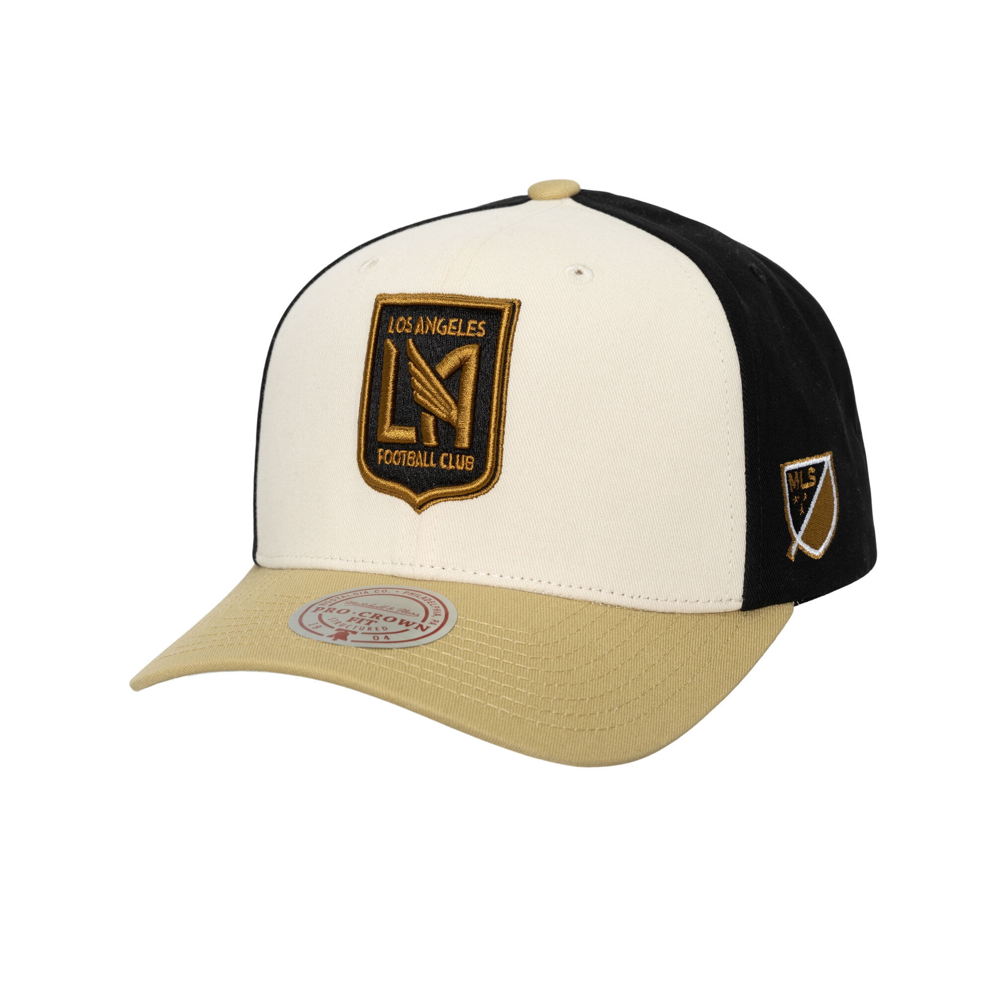 Men's Mitchell & Ness Cream LAFC Brushed Off Pro Crown Snapback Hat - Walmart.com