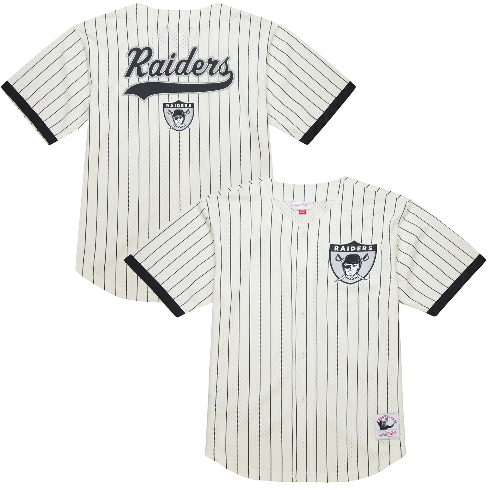 Men's-Mitchell & Ness Cream Las Vegas Raiders Final Seconds Vintage ...