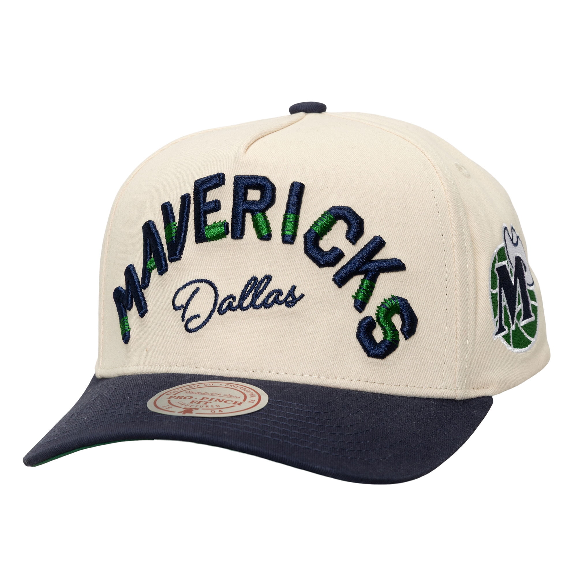 Men's Mitchell & Ness Cream/Navy Dallas Mavericks Soul Festival ...