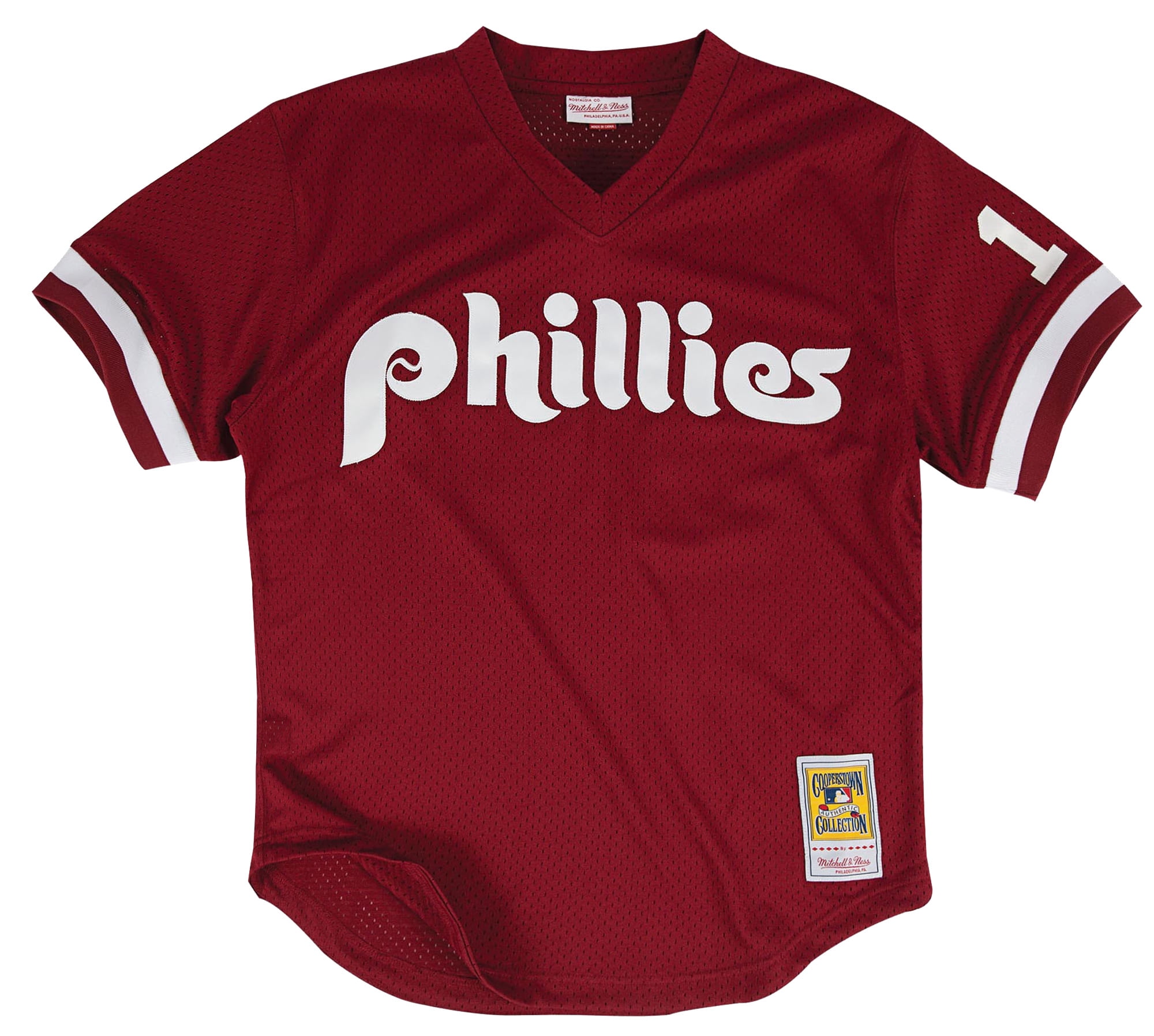 Men's Mitchell & Ness Darren Daulton Scarlet Philadelphia Phillies ...