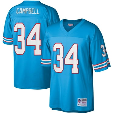Men's Mitchell & Ness Earl Campbell Light Blue Houston Oilers 1980 ...