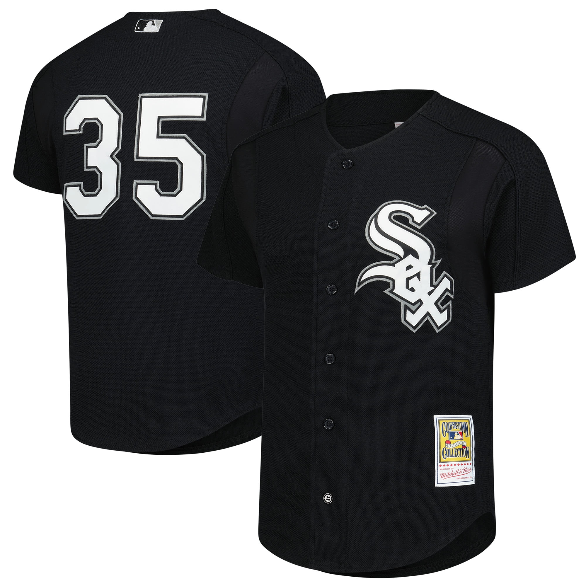 Men's-Mitchell & Ness Frank Thomas Black Chicago White Sox Authentic ...