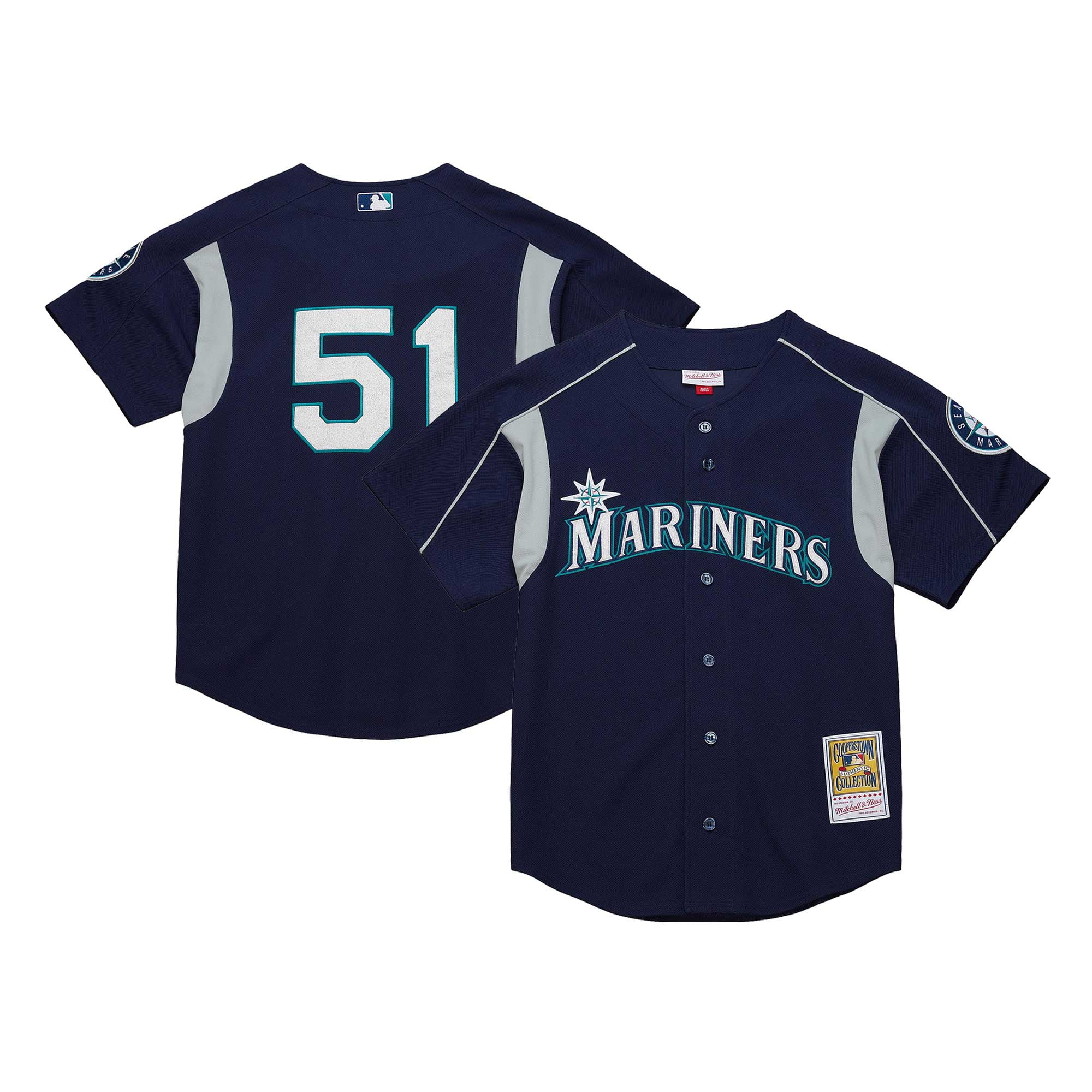 Men's Mitchell & Ness Ichiro Suzuki Navy Seattle Mariners Cooperstown ...