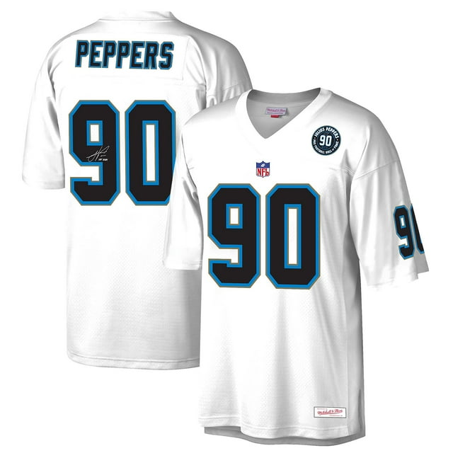 Men's Mitchell & Ness Julius Peppers White Carolina Panthers 2024 Hall ...