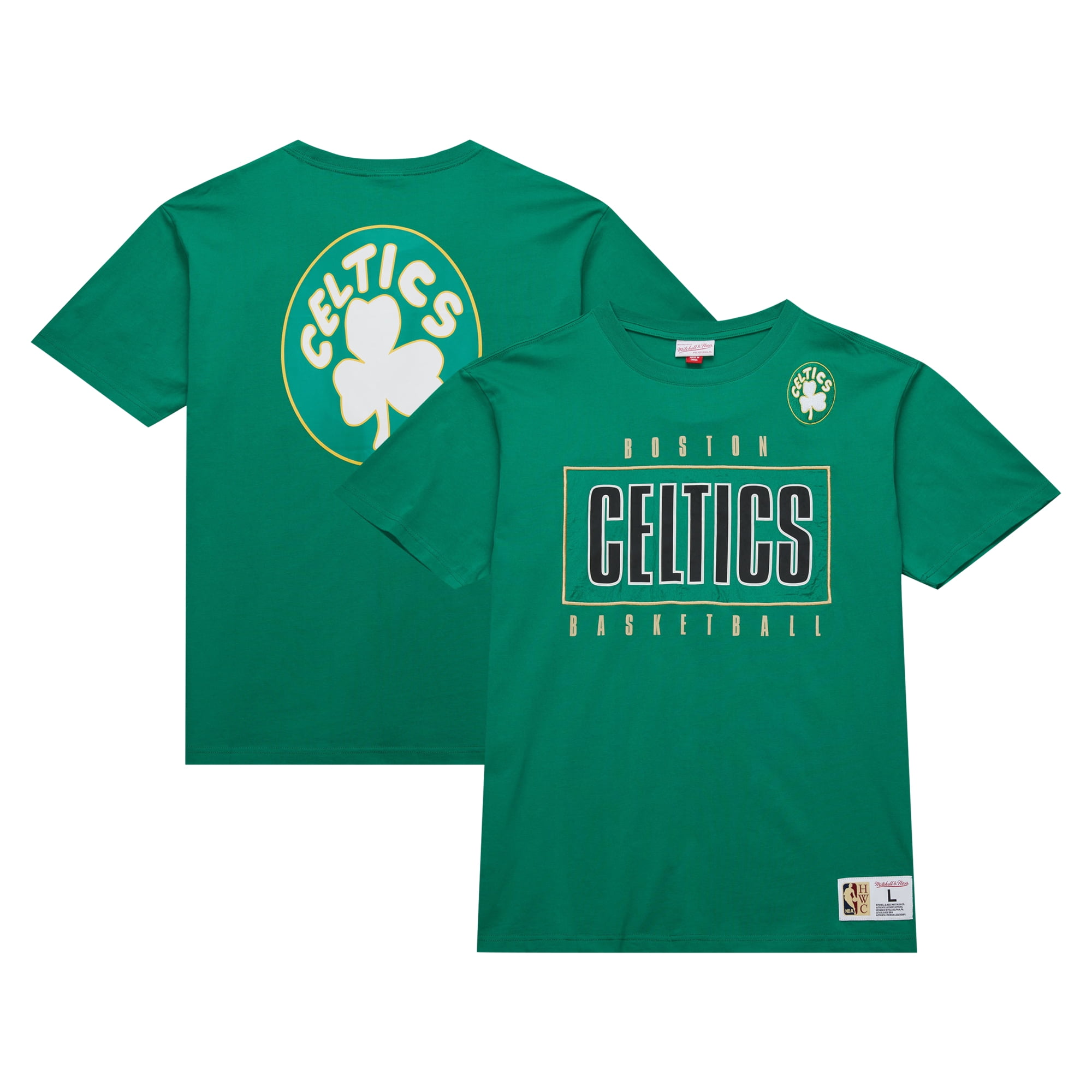 Men's Mitchell & Ness Kelly Green Boston Celtics Hardwood Classics Team ...