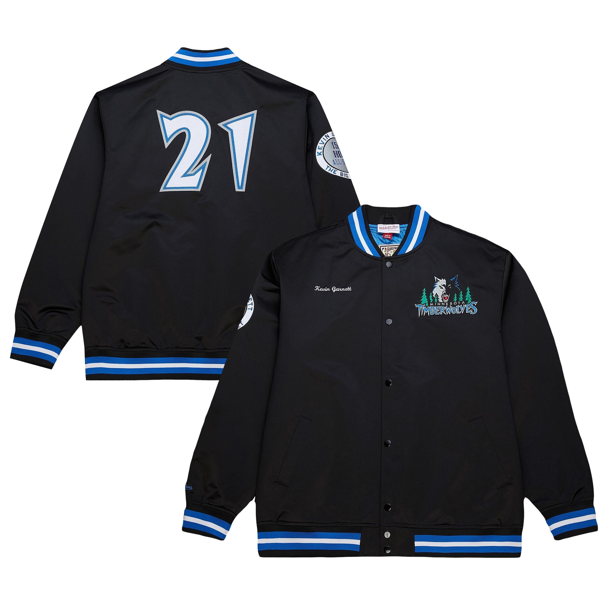 Men's-Mitchell & Ness Kevin Garnett Black Minnesota Timberwolves NBA ...