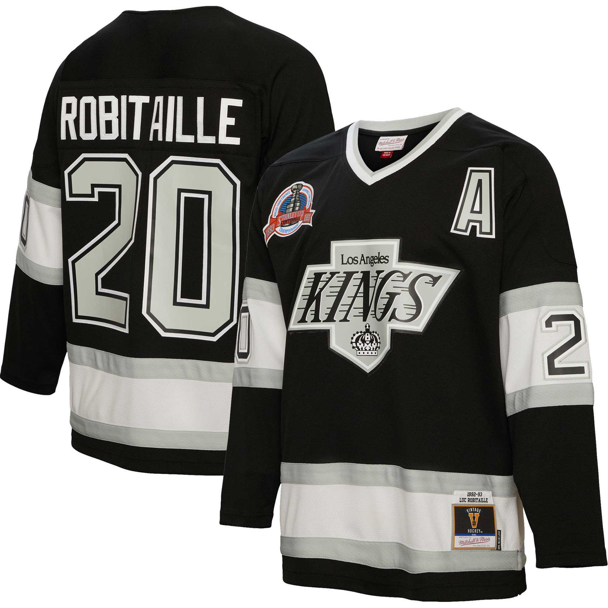 Mitchell & Ness Men's Luc Robitaille LA Kings 1992/93 Alternate Captain ...