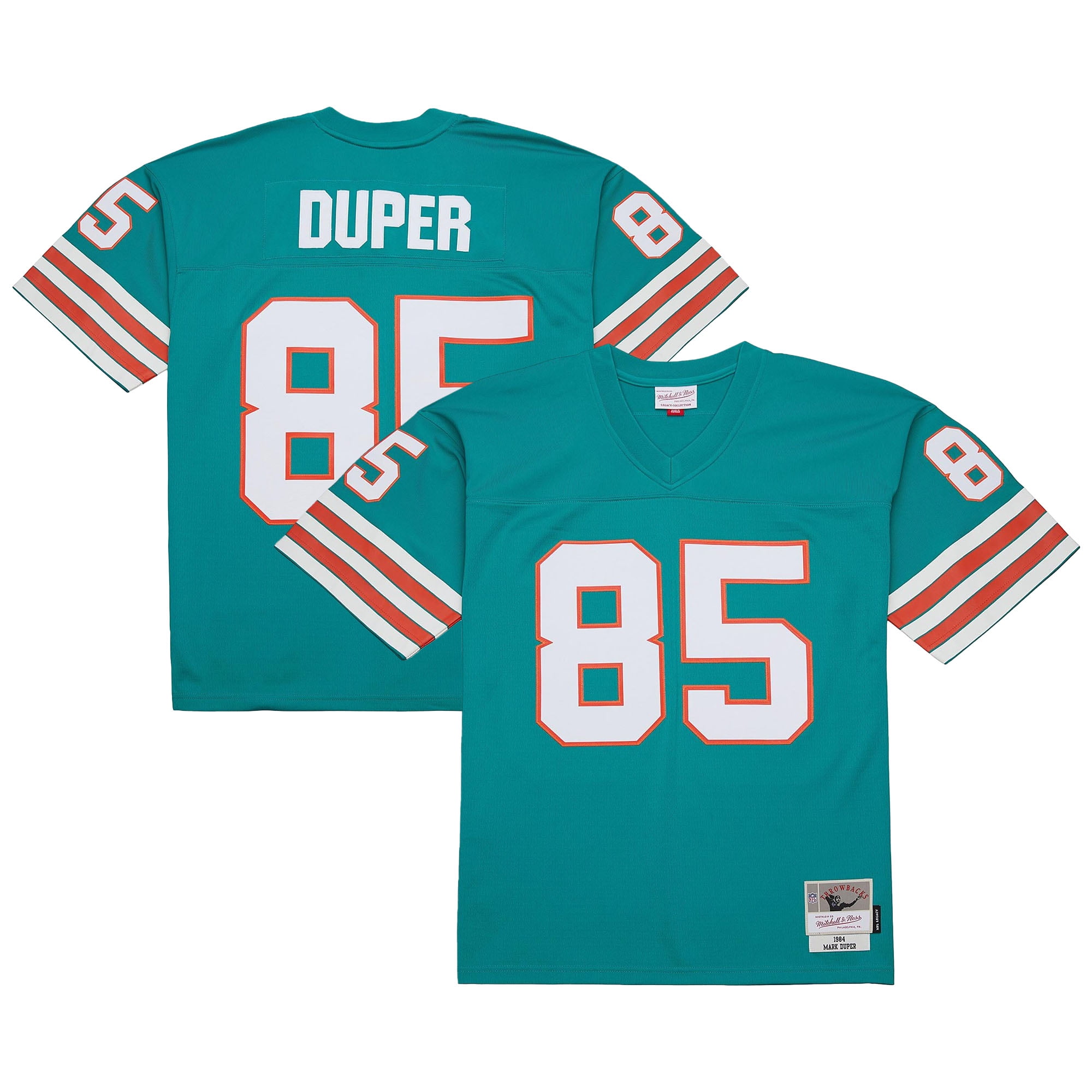 Men's Mitchell & Ness Mark Duper Aqua Miami Dolphins Legacy Replica ...