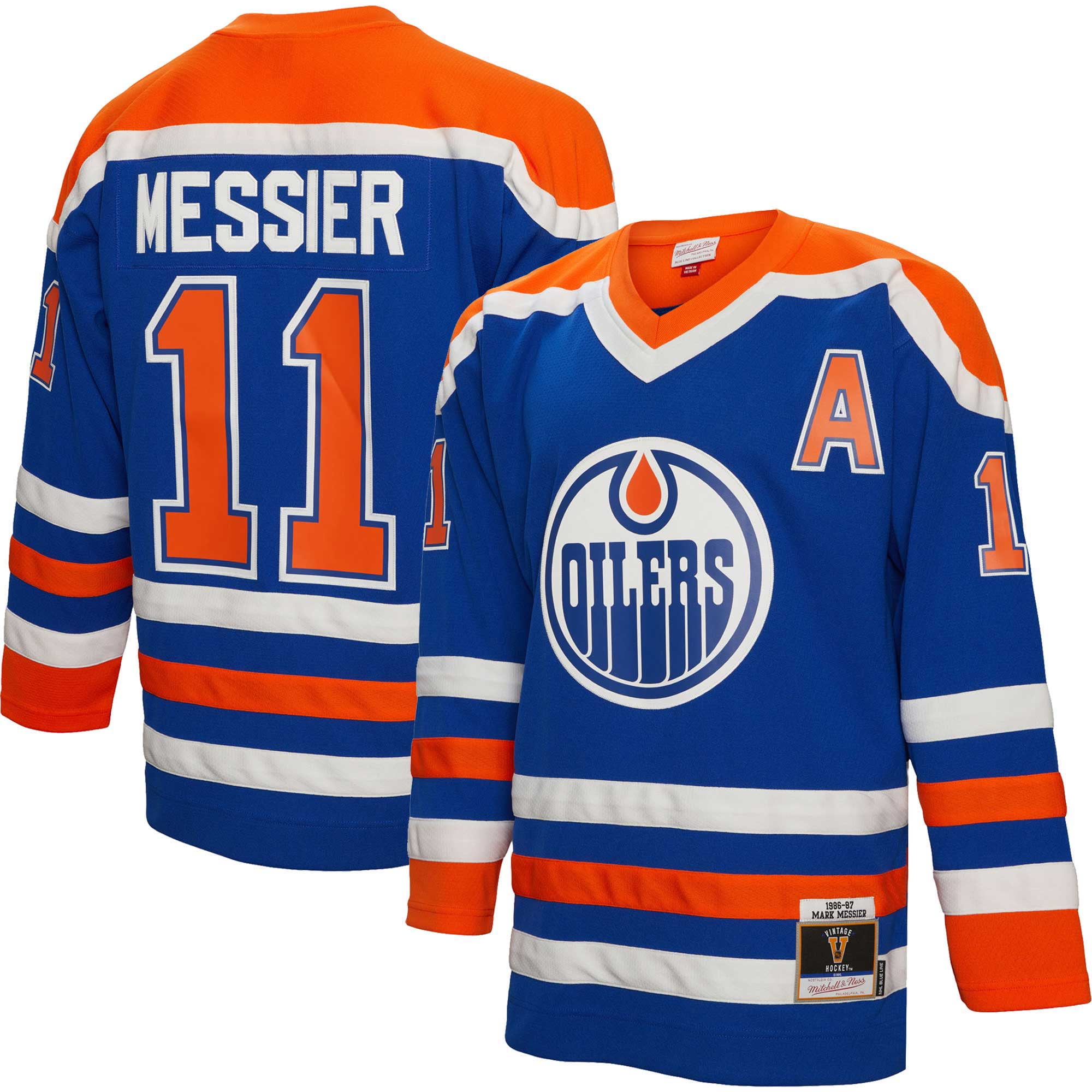 Men's Mitchell & Ness Mark Messier Royal Edmonton Oilers Alternate ...