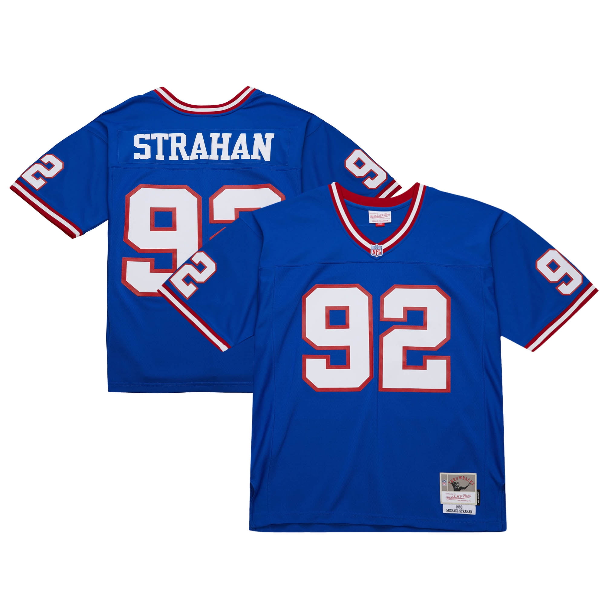Men's Mitchell & Ness Michael Strahan Royal New York Giants 1993 Legacy ...