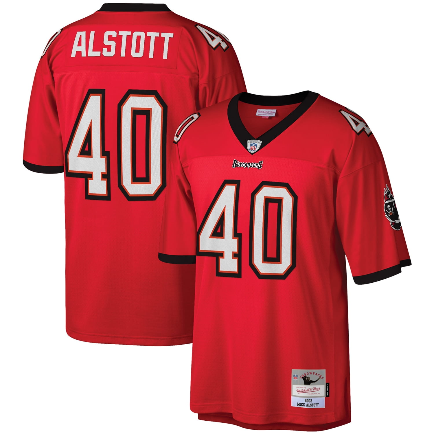 Men's Mitchell & Ness Mike Alstott Red Tampa Bay Buccaneers Legacy ...
