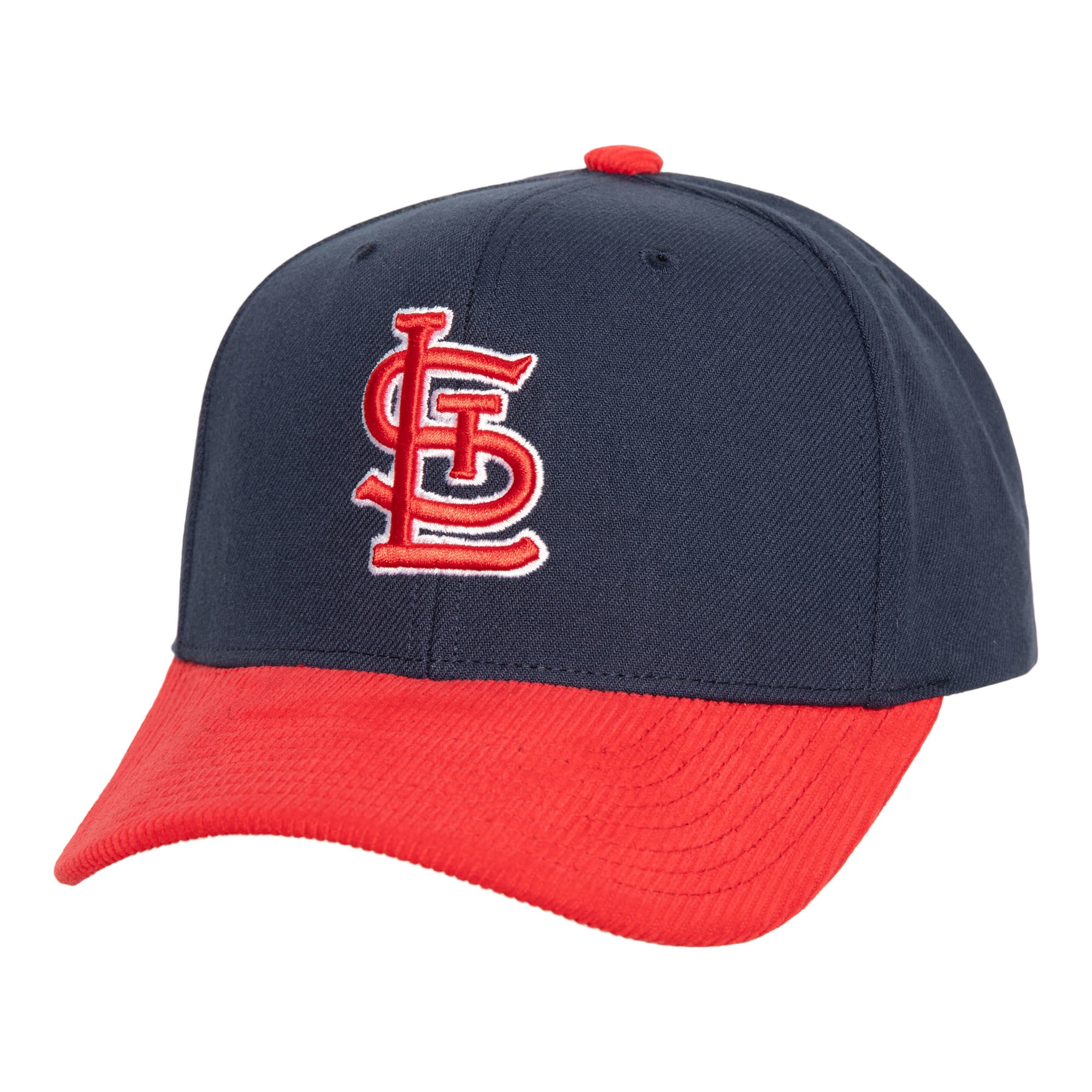 Men's Mitchell & Ness Navy St. Louis Cardinals Corduroy Pro Snapback ...