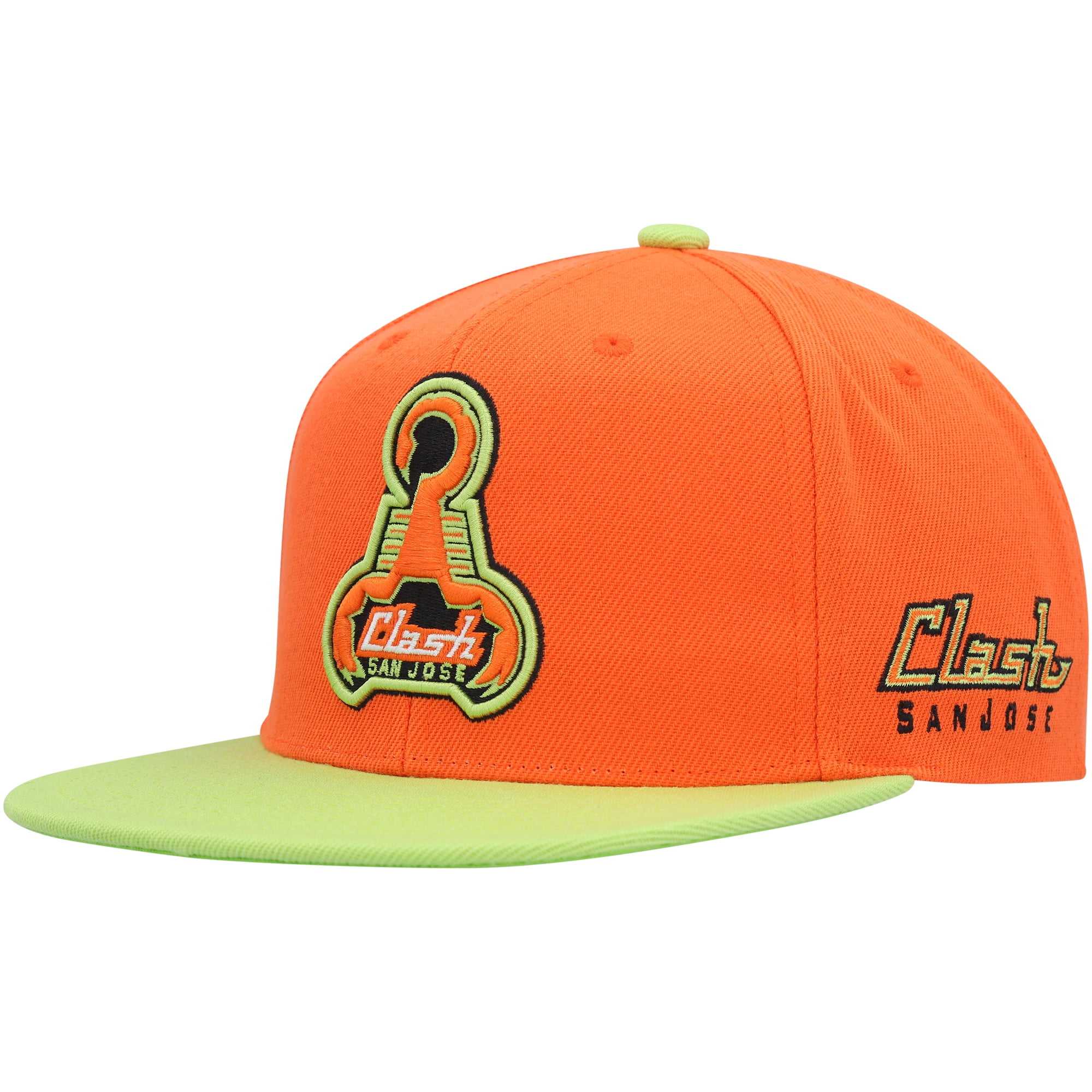 Men's Mitchell & Ness Orange San Jose Earthquakes Throwback Logo ...