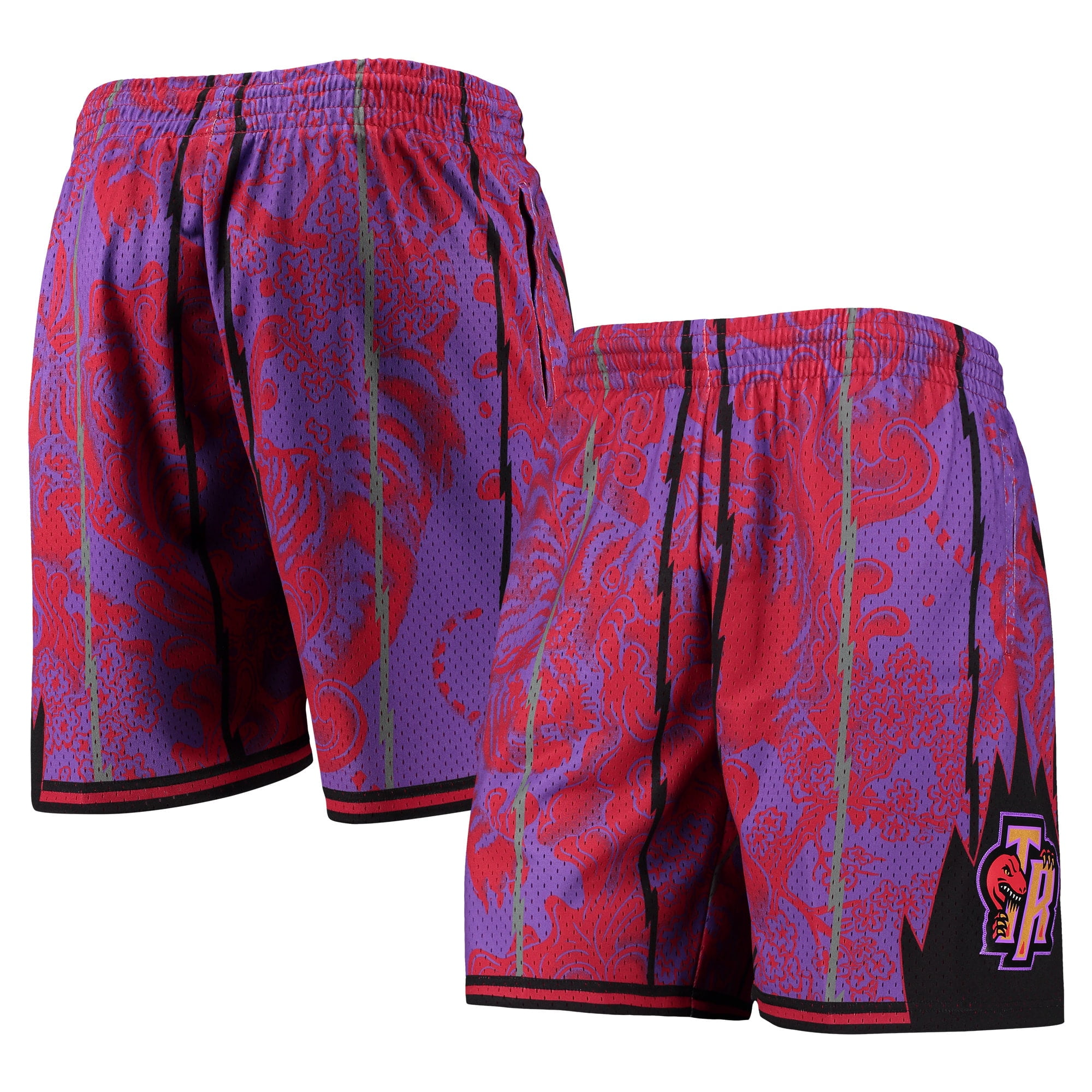 Men's Mitchell & Ness Purple Toronto Raptors Hardwood Classics Lunar ...