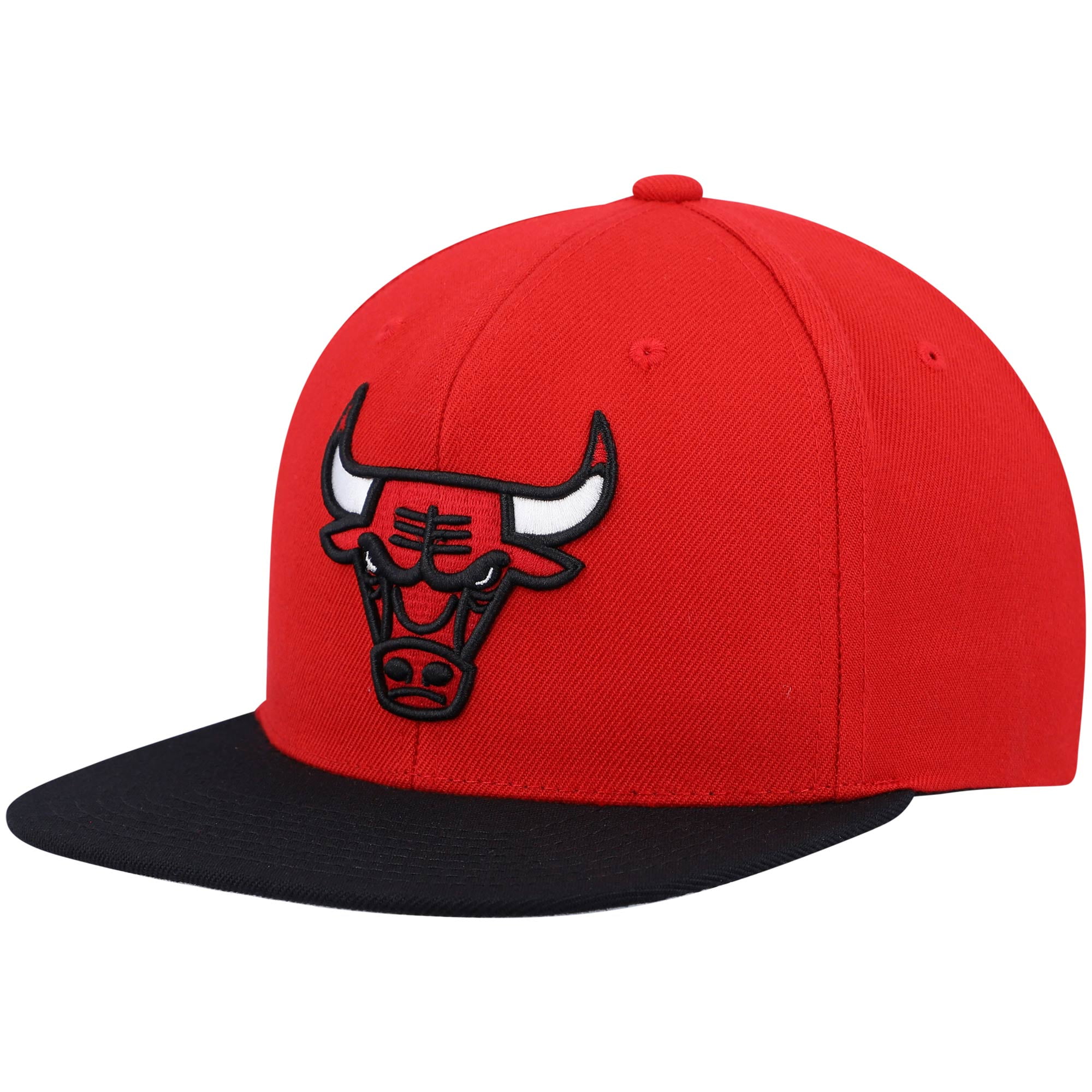 Men's Mitchell & Ness Red/Black Chicago Bulls Team Two-Tone 2.0 Snapback Hat - Walmart.com