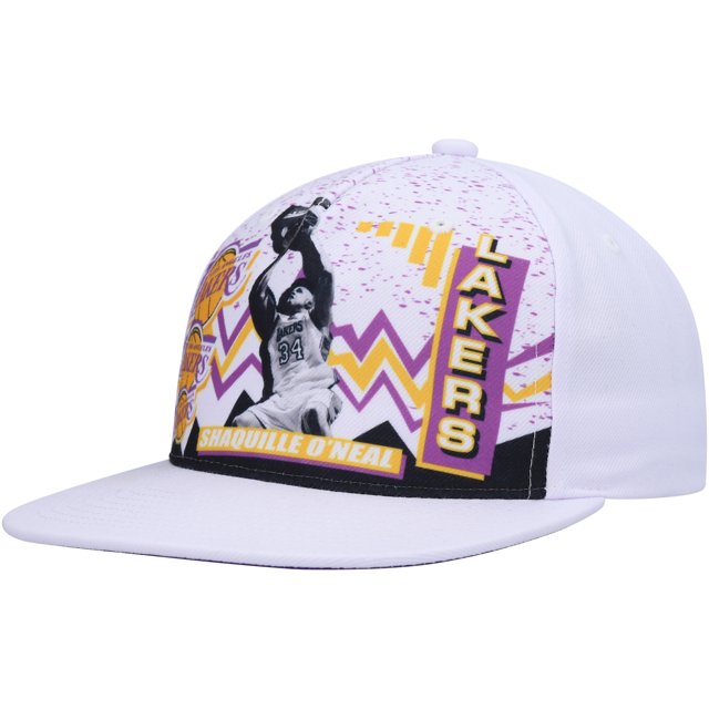 Men's Mitchell & Ness Shaquille O'Neal White Los Angeles Lakers ...