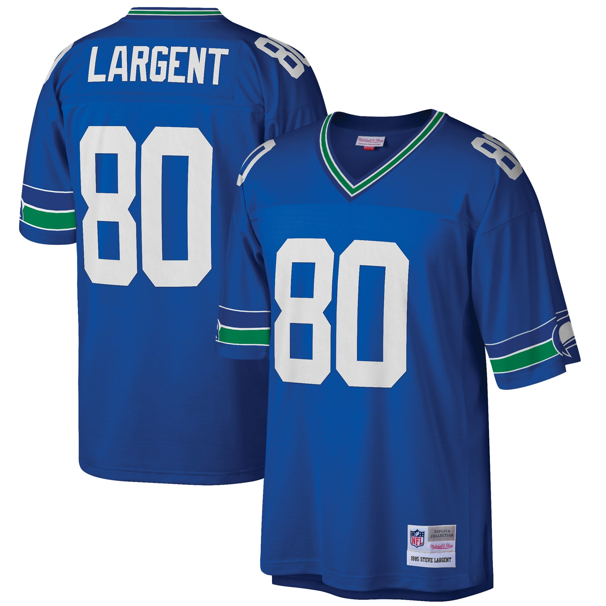 Men's Mitchell & Ness Steve Largent Royal Seattle Seahawks Big & Tall ...