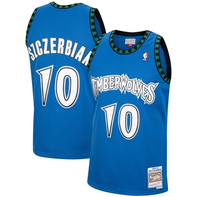 Men's Mitchell & Ness Wally Szczerbiak Blue Minnesota Timberwolves 2003 ...