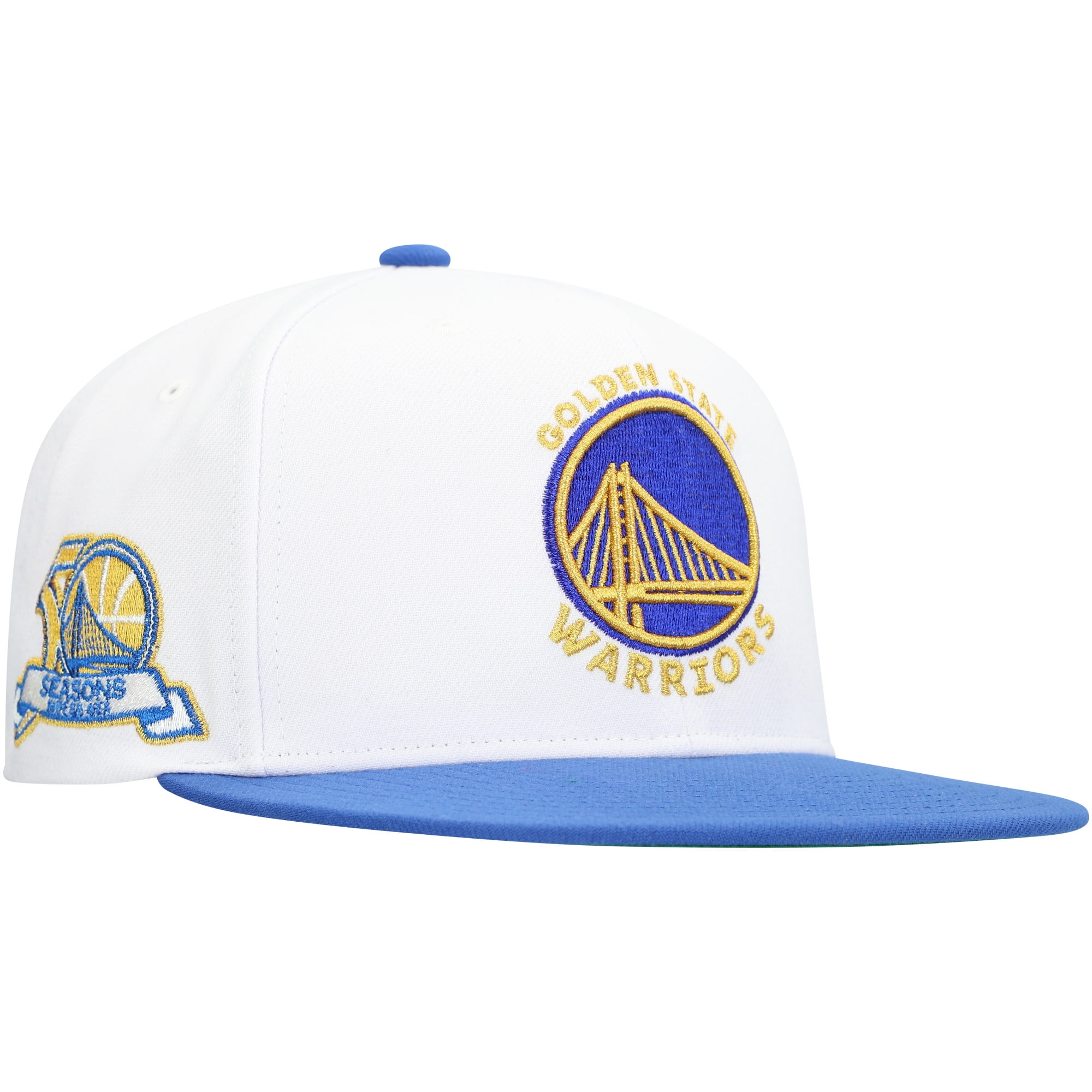 Men's Mitchell & Ness White Golden State Warriors Soul Logo Shine 2 ...