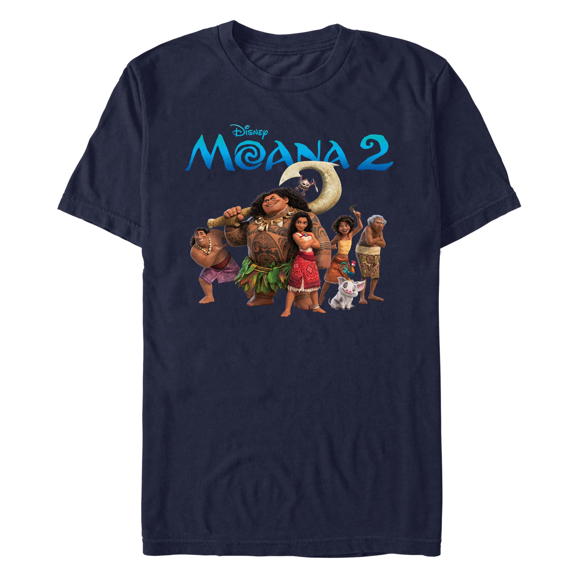 Men's Moana 2 Group Portrait Graphic T-Shirt - Walmart.com