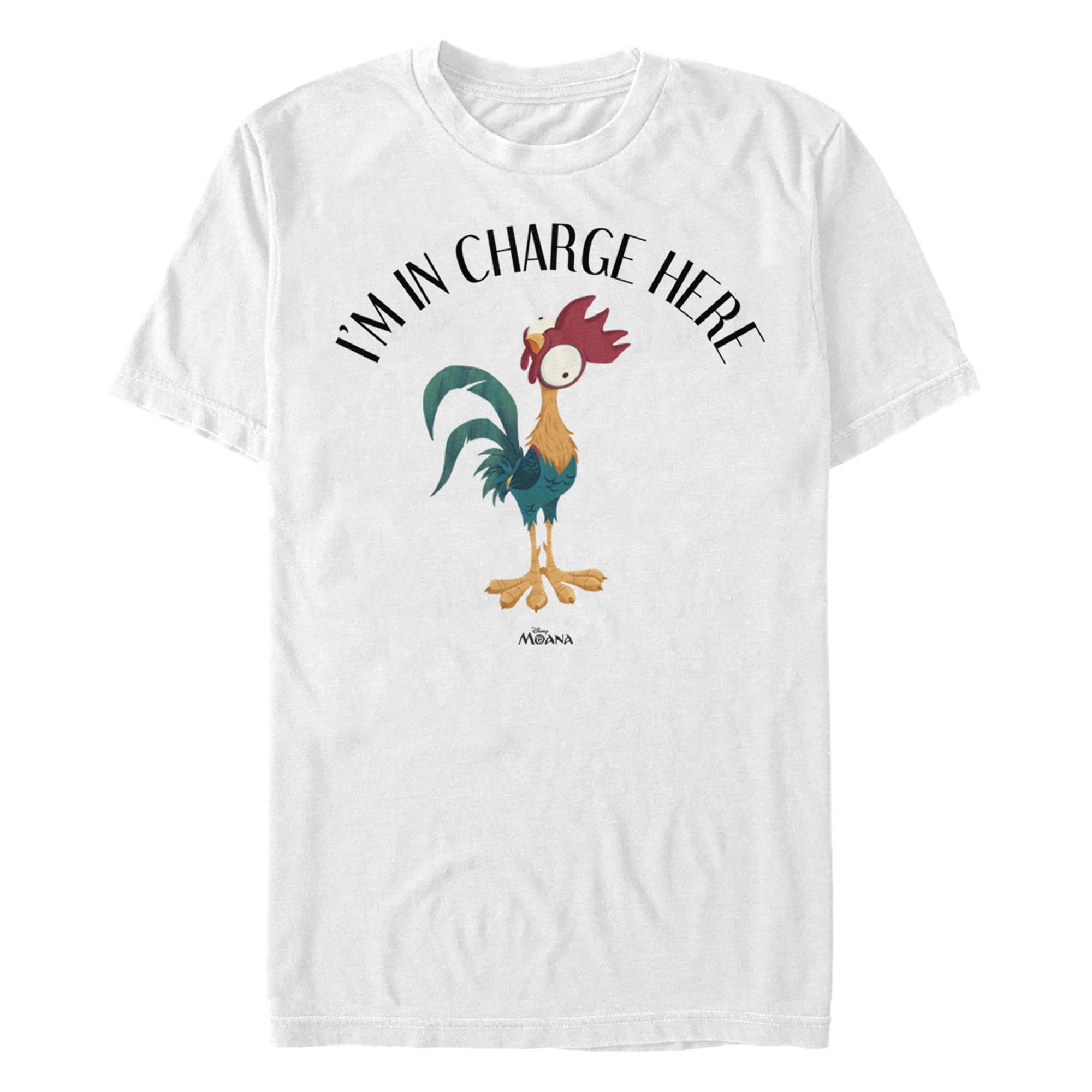 Men's Moana Hei Hei In Charge Graphic Tee White 3X Big Tall - Walmart.com
