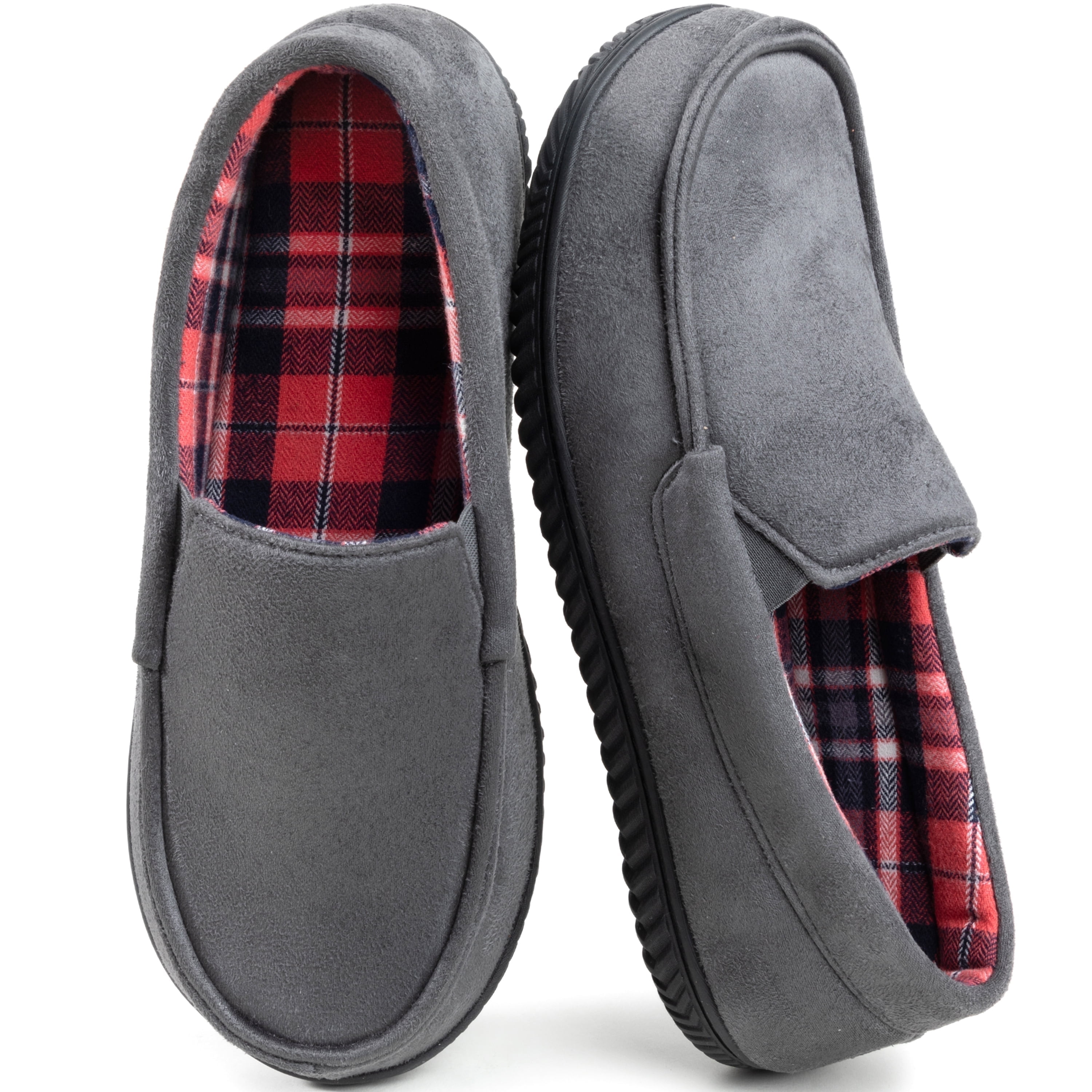 Sofora by RockDoves Men's Moccasin Slippers with Flannel Lining ...