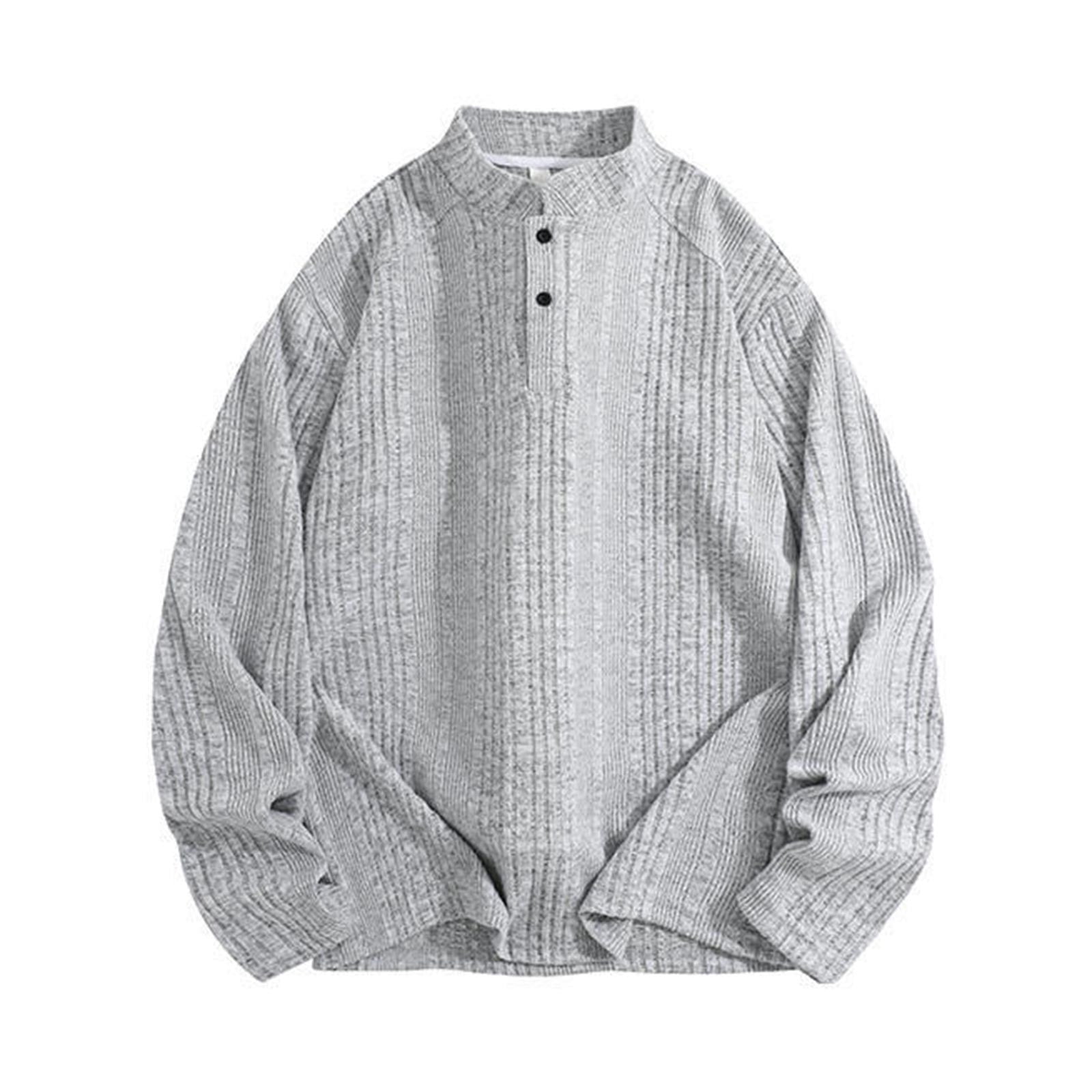 Men's Mock Neck Sweater Long Sleeve Tailored Fit for Business Casual ...