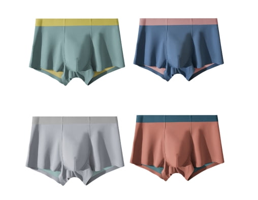 Men's Modal Blend Boxer Briefs - Anti-Chafing & Comfort Fit Underwear ...