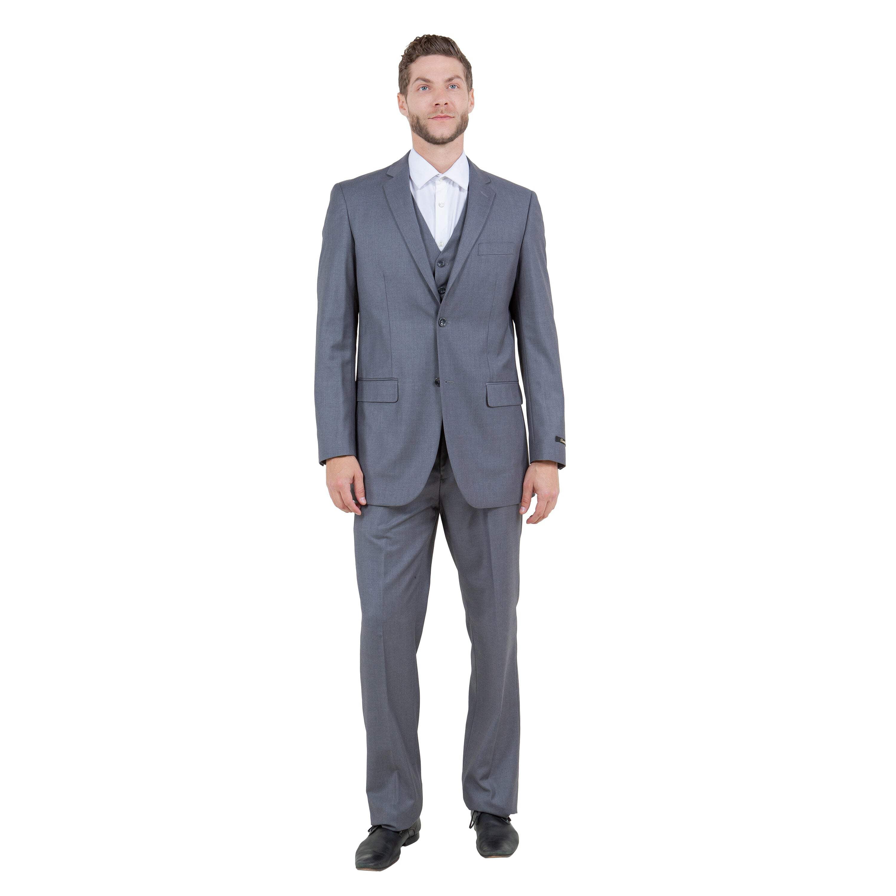 Men's Modern-Fit 3-Piece Suit Set w/ Jacket, Vest and Pants - Walmart.com