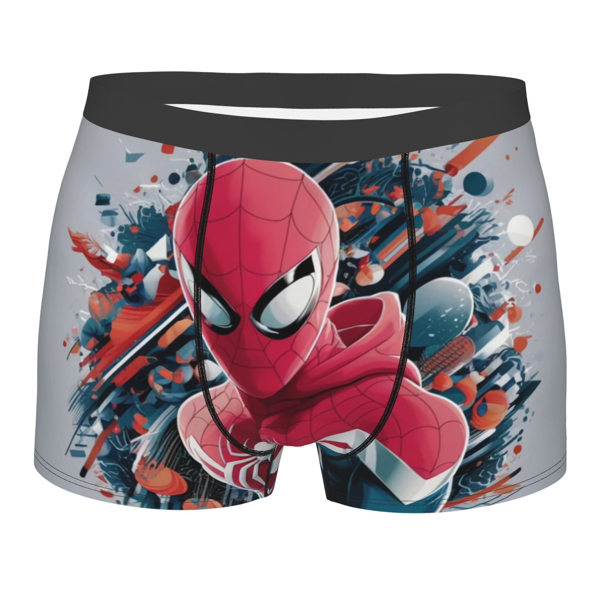 Men's Modern Superhero Spider-Man Boxer Brief Underwear,Anti-Chafing ...