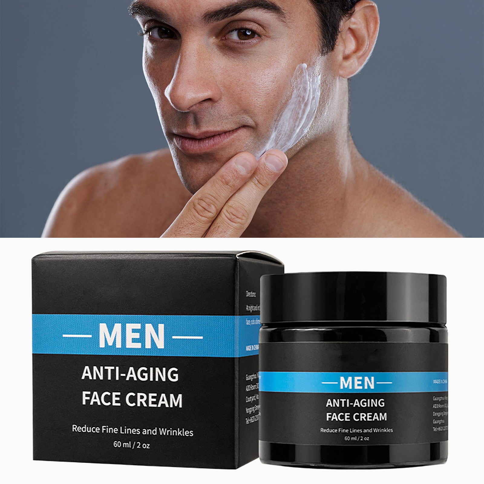 Men's Moisturizing Face Cream Skin Smoothing Hydrating Texture Softens ...