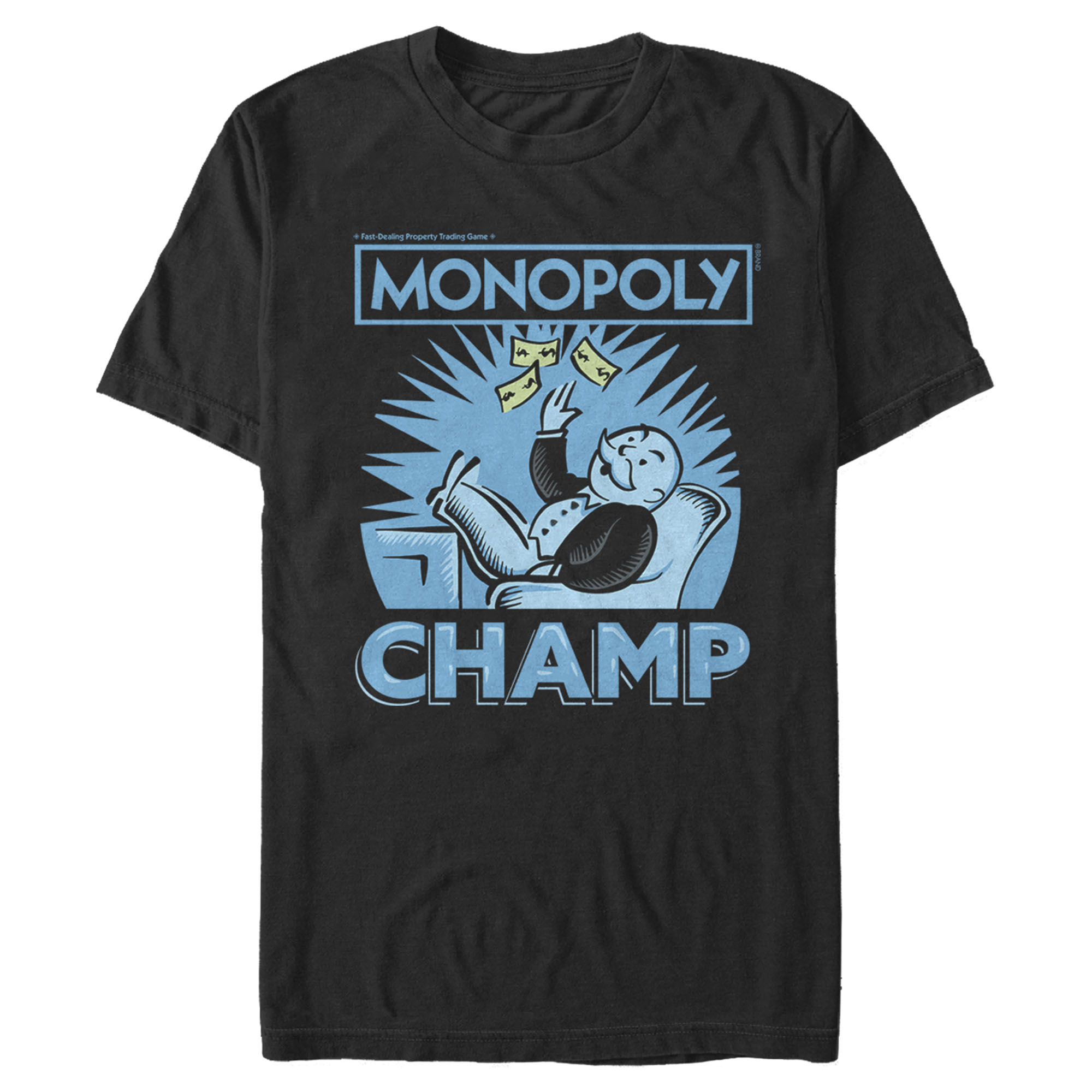 Men's Monopoly Uncle Pennybags Champ Graphic Tee Black 2X Large ...