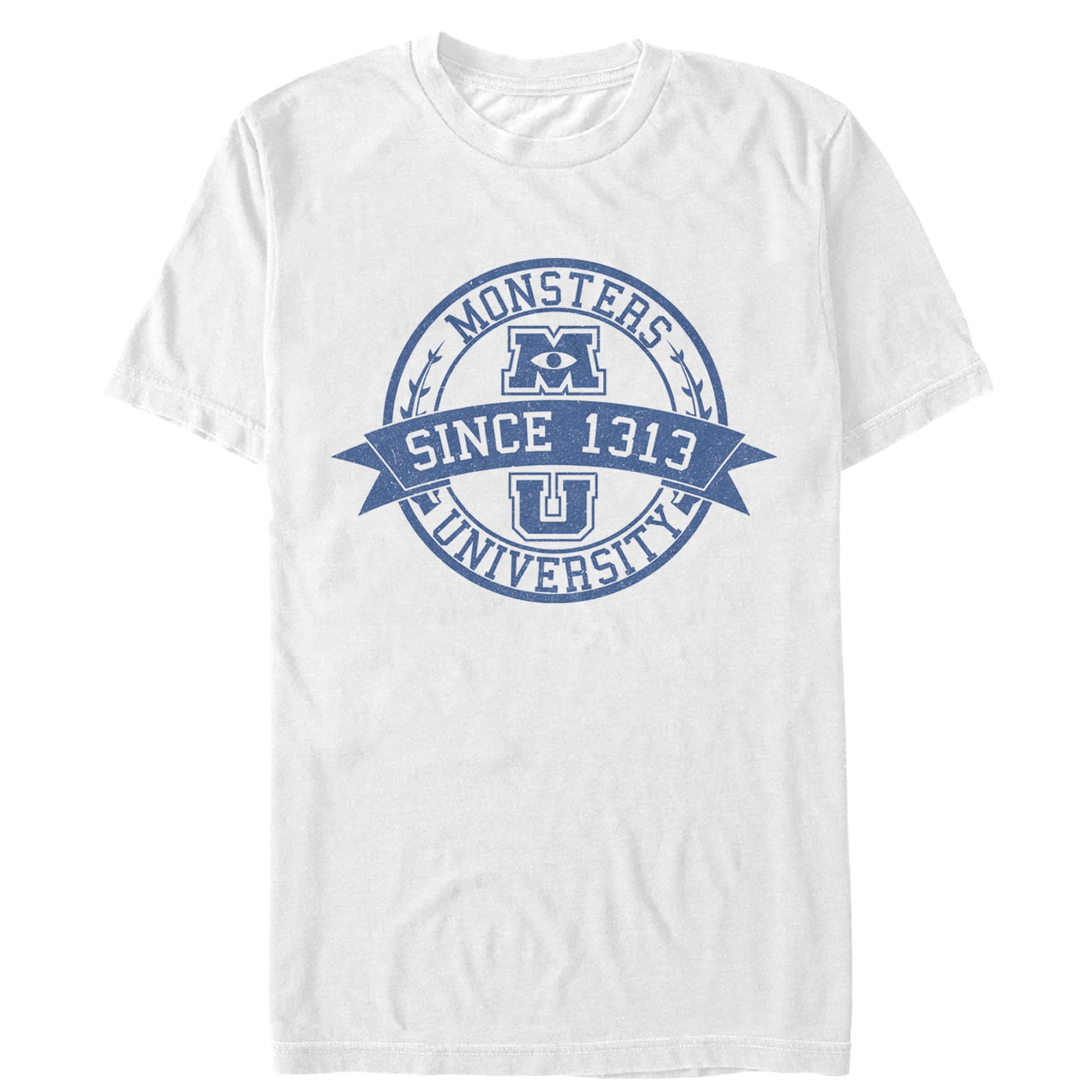 Men's Monsters Inc MU Since 1313 Graphic Tee White Large - Walmart.com