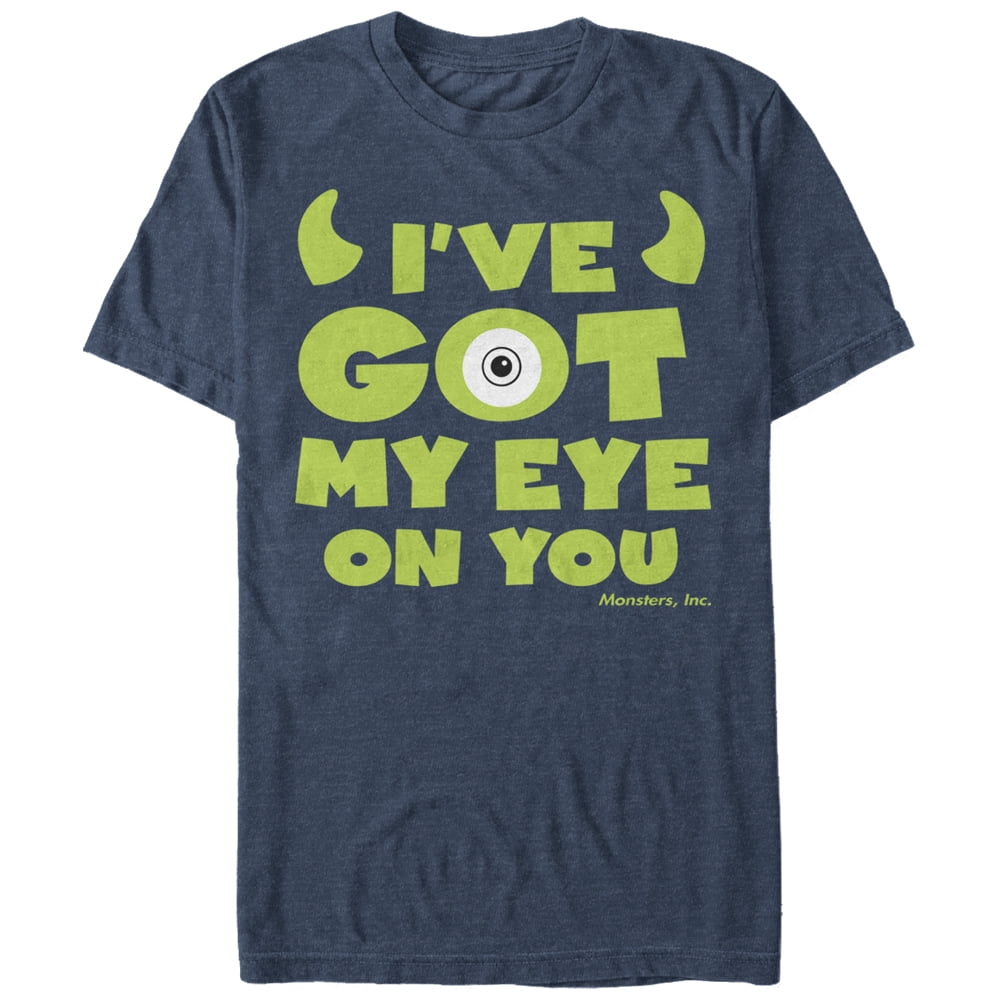 Men's Monsters Inc Mike Wazowski Eye on You Graphic Tee Navy Blue ...