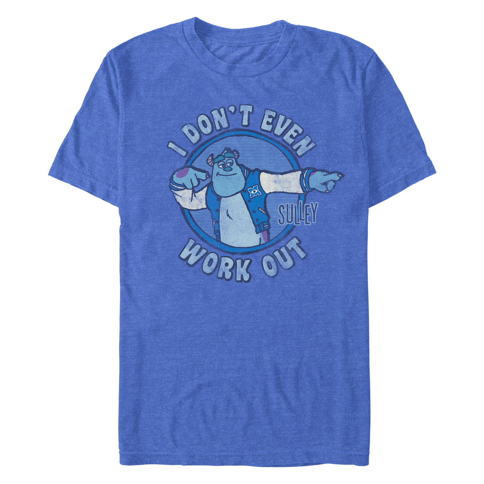 Men's Monsters Inc Sulley I Don't Work Out Graphic T-Shirt - Walmart.com