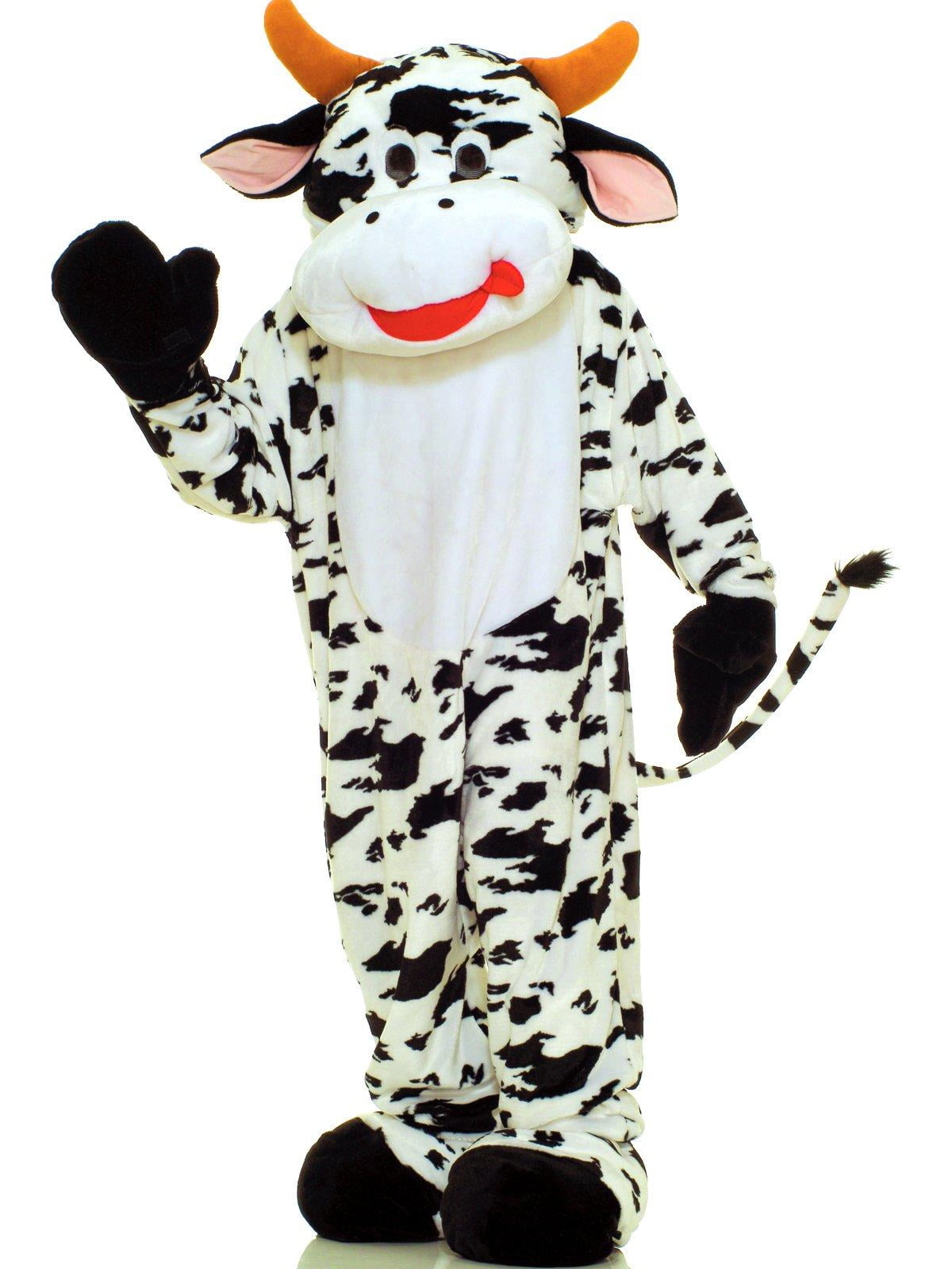 Men's Moo Cow Mascot Adult Costume - Walmart.com