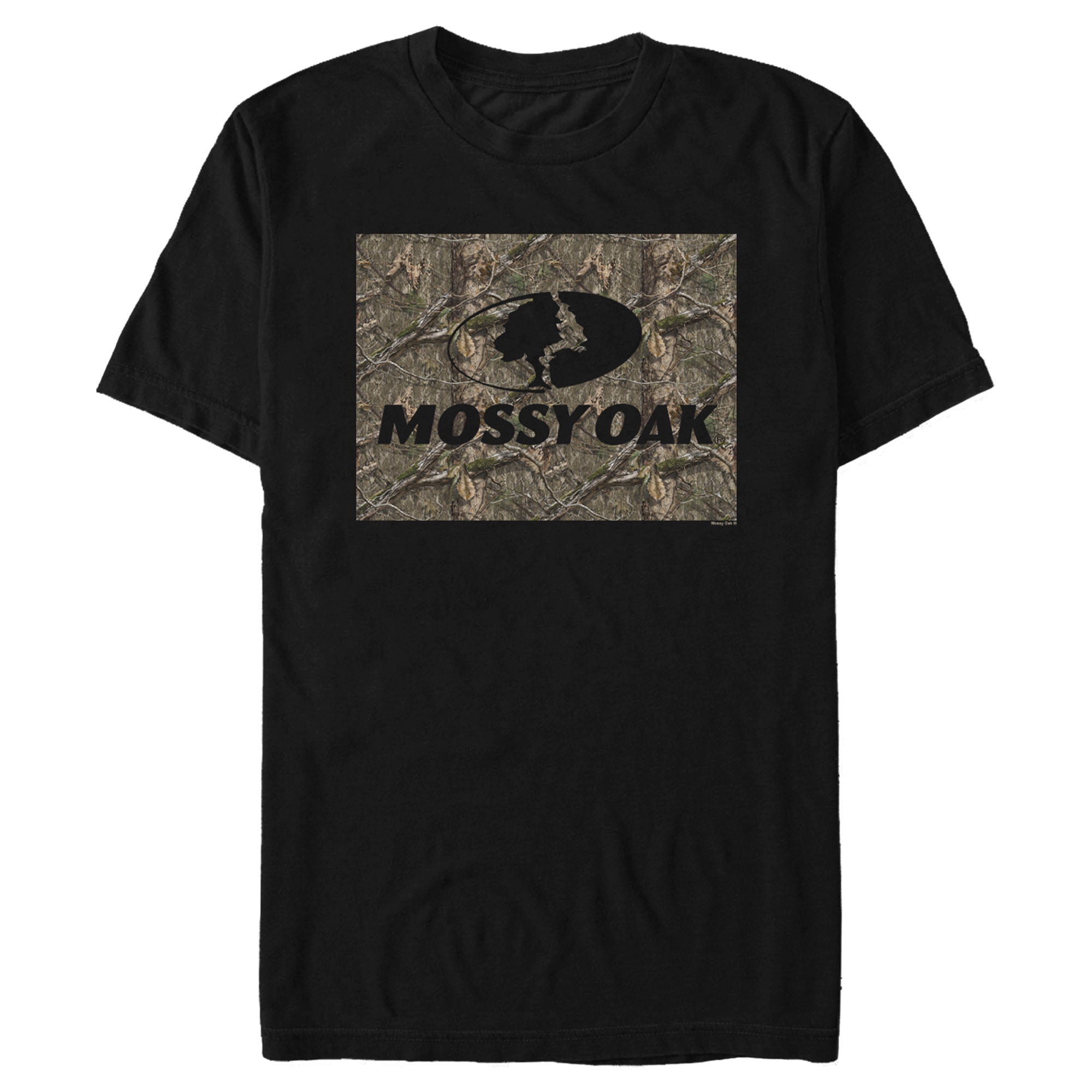 Men's Mossy Oak In the Woods Logo Graphic Tee Black Medium - Walmart.com
