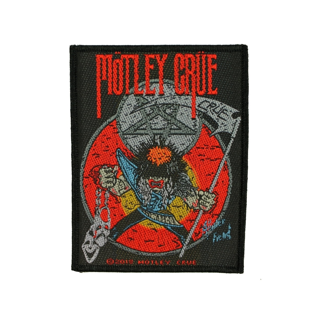Men's Motley Crue Allister Fiend (Loose) Woven Patch Black - Walmart.com