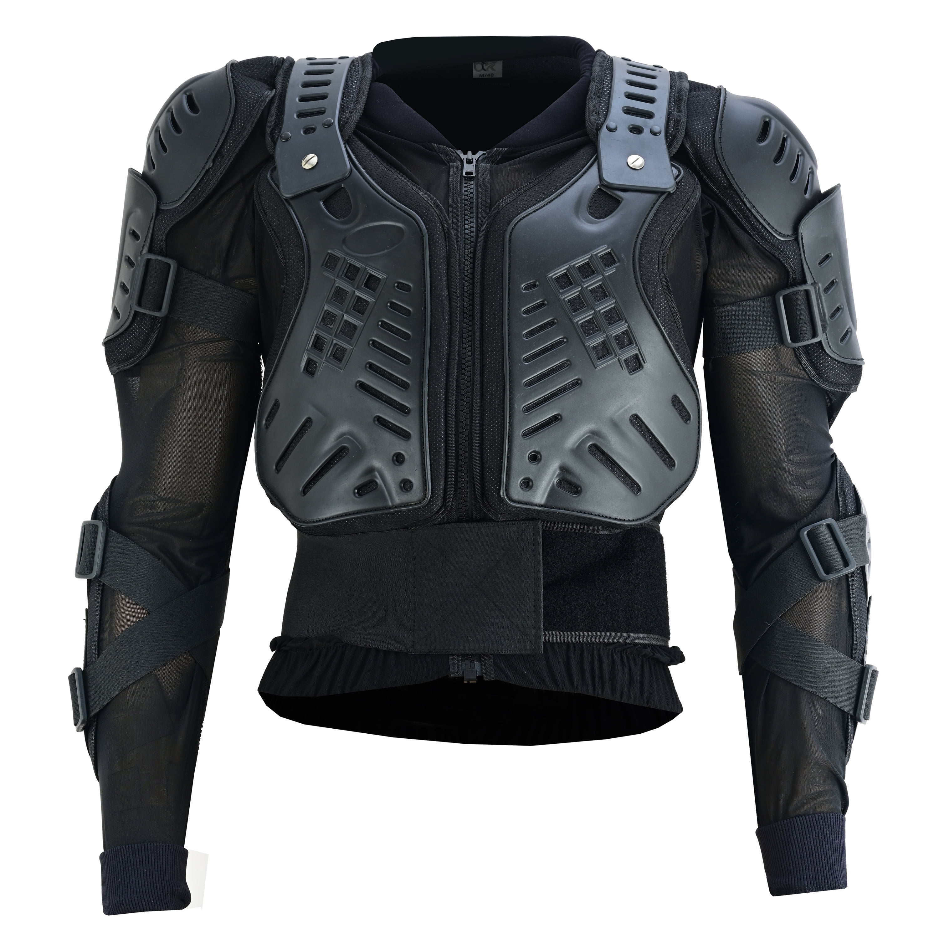 Men's Motorcycle Body Armour Jacket Dirt Bike Off Road Back Spine Chest ...