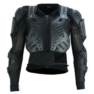 WOW MOTORCYCLE MOTOCROSS BIKE GUARD PROTECTOR ADULT BODY ARMOR A1 BLACK ...