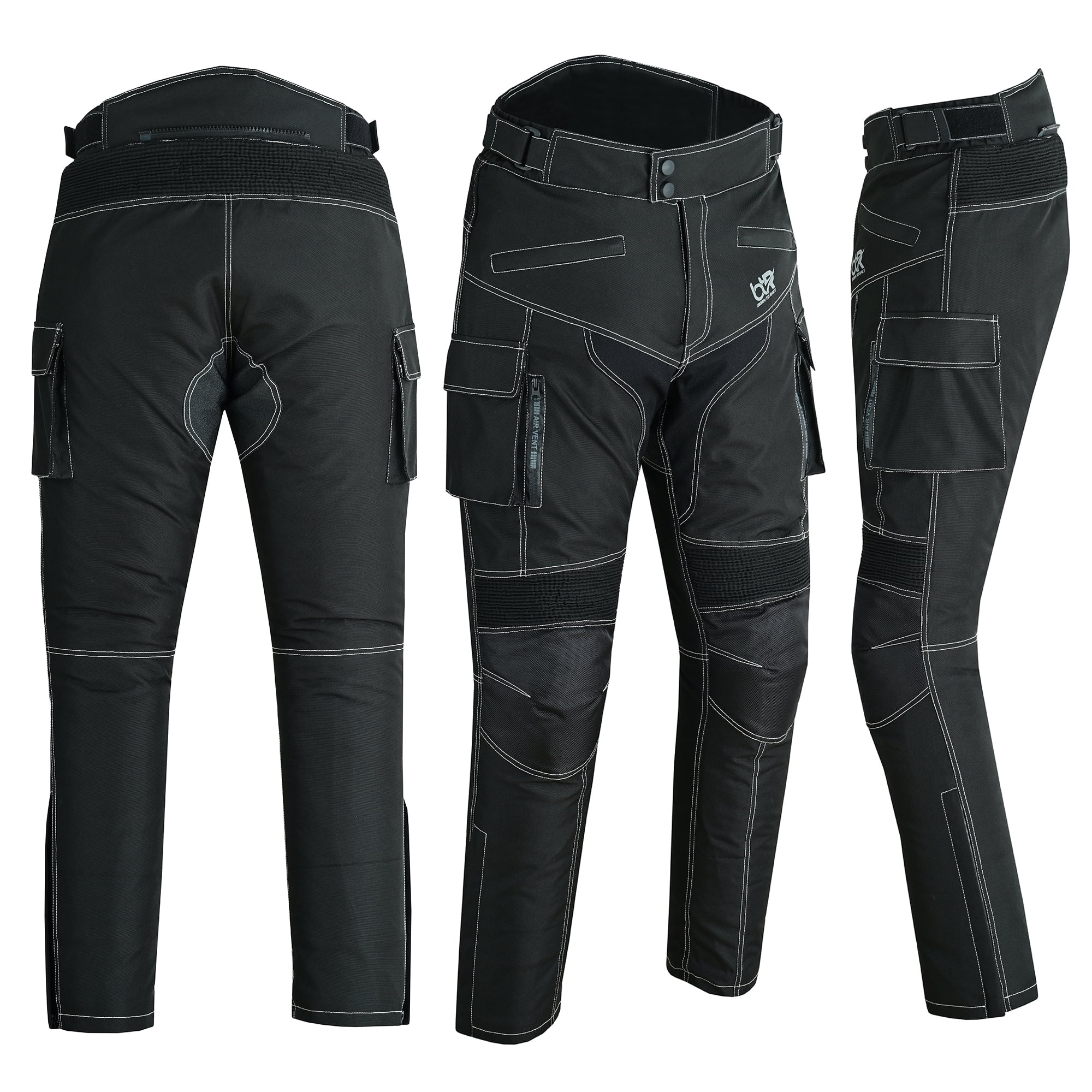 Men's Motorcycle Waterproof Textile Cordura Trouser CE Approved ...