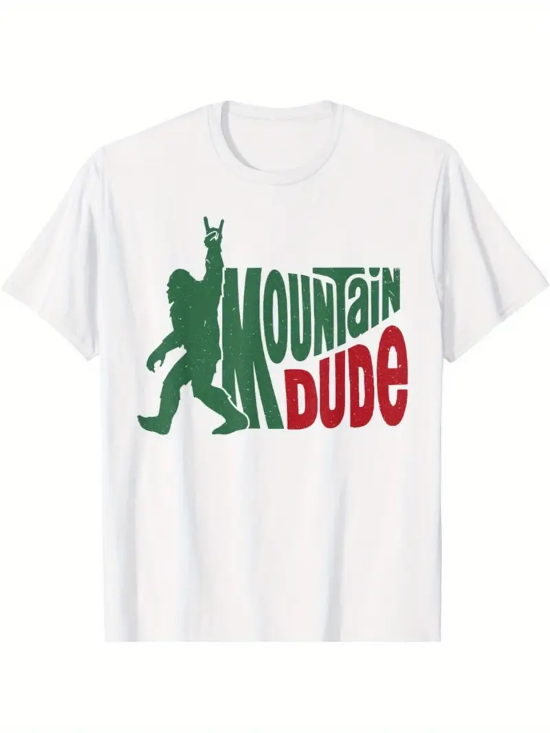 Men's Mountain Adventure Graphic Tee - "Mountain Dude" Fun Outdoor ...