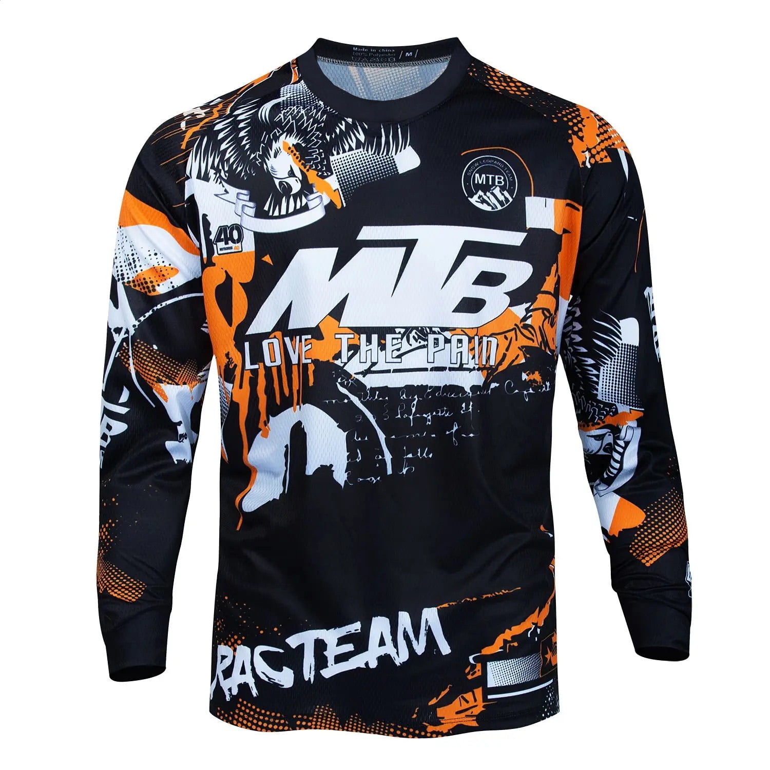 Men's Mountain Bike Jersey Long Sleeve Racing T-Shirt For Downhill ...