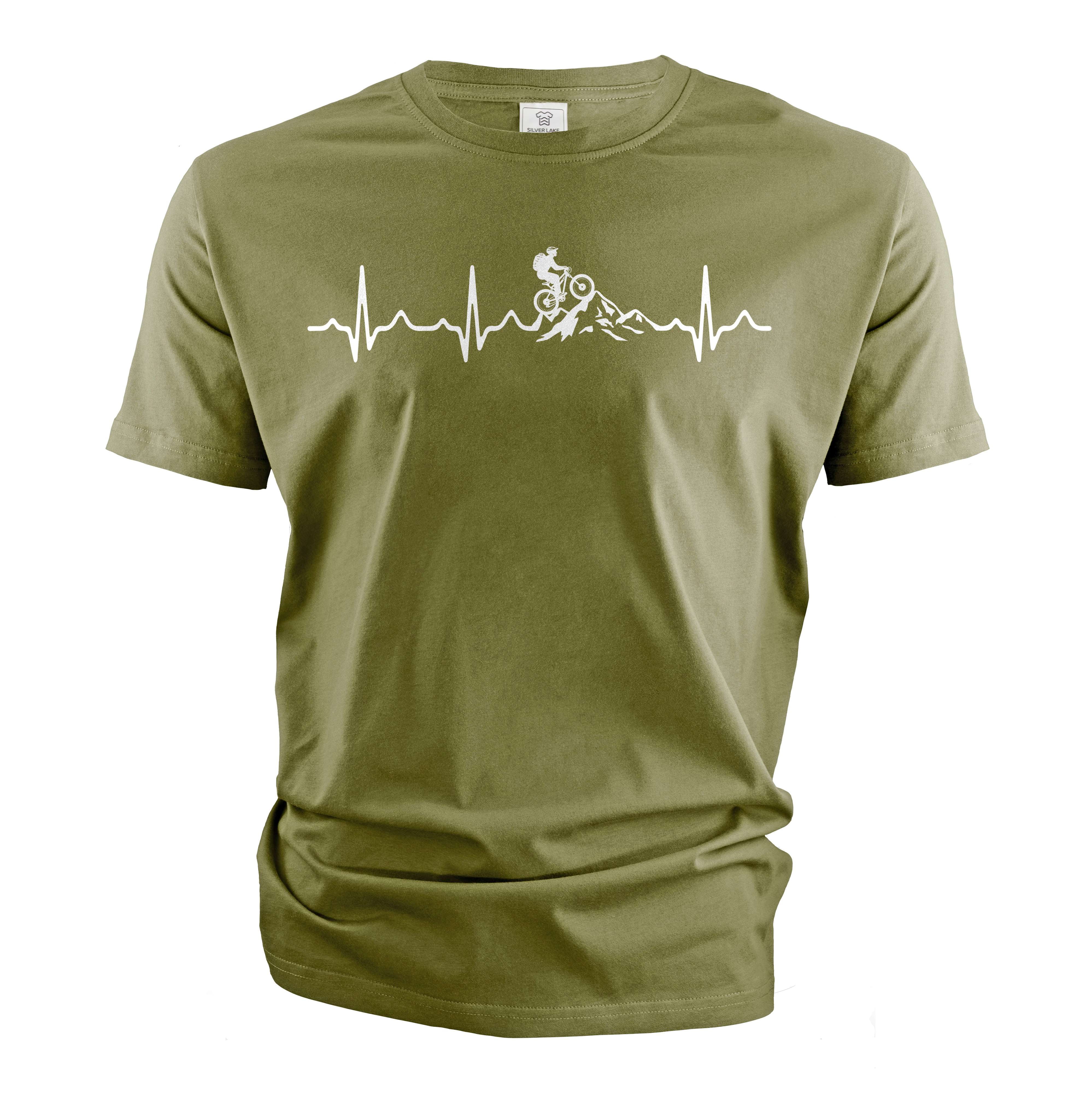 Men's Mountain biking T-shirt Biker bicycle Sports nature activity ...