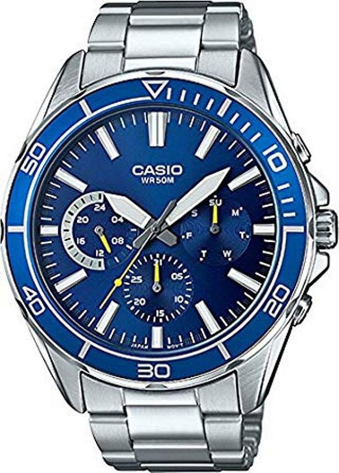 Men's Multi-Hand Dive Style Watch, Blue Dial - Walmart.com