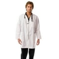 Men's Multi-Pocket Long Lab Coat Medical Uniform - Walmart.com