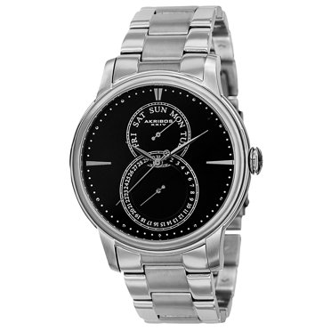 Men's Multifunction Double-Layered Dial Leather Strap Watch - Walmart.com